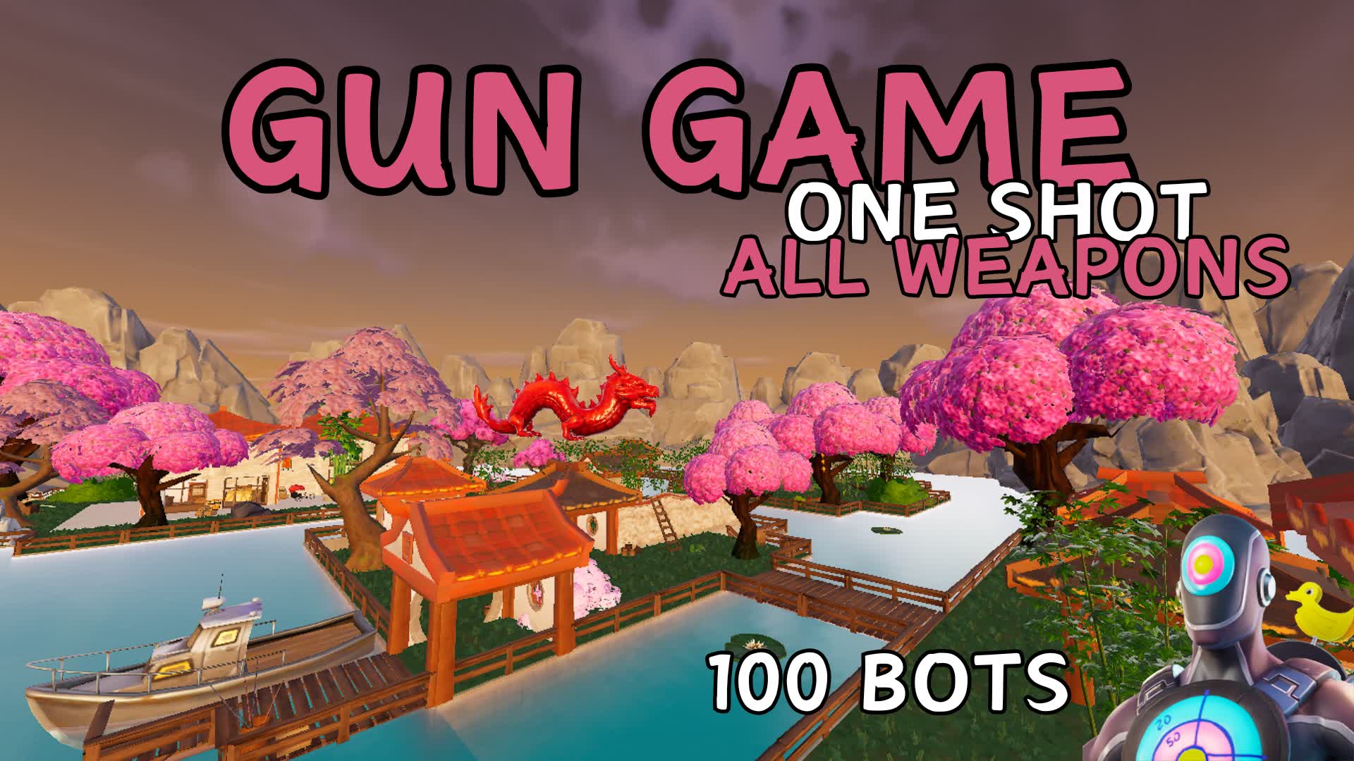 BOTS GUN GAME 🔫 ONE SHOT 🌸 8830-5644-4407 by novyxee - Fortnite ...