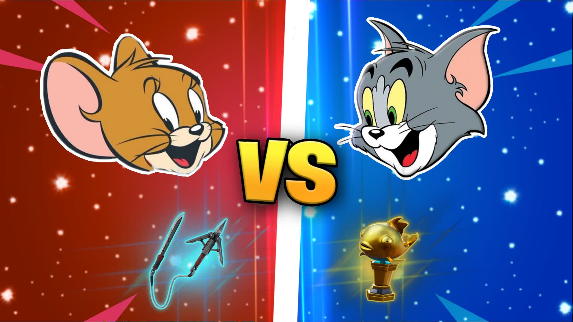 TOM VS JERRY 🔵🔴 4176-9259-6378 by shbu - Fortnite Creative Map Code ...