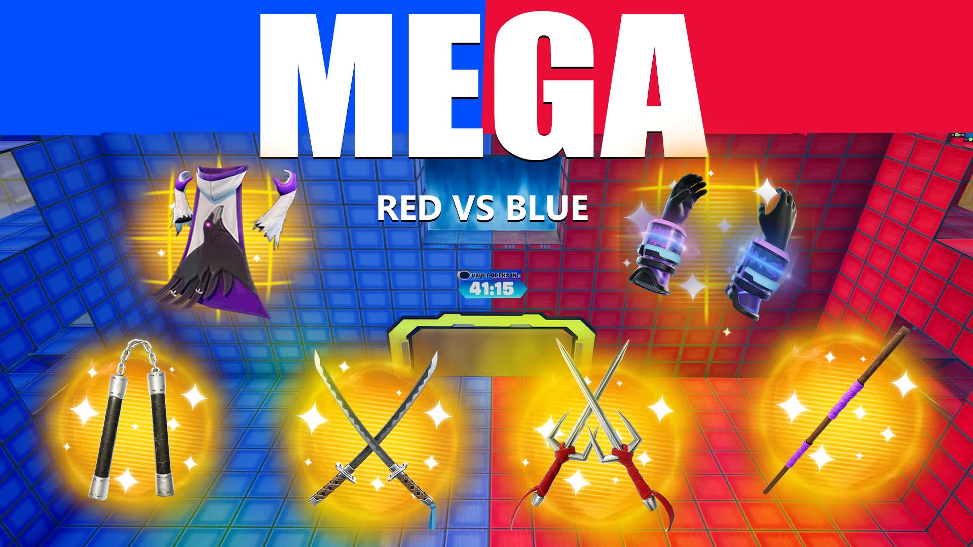 MEGA TMNT RED VS BLUE 🔴 🔵 1368-1691-6837 by zappedxp - Fortnite ...