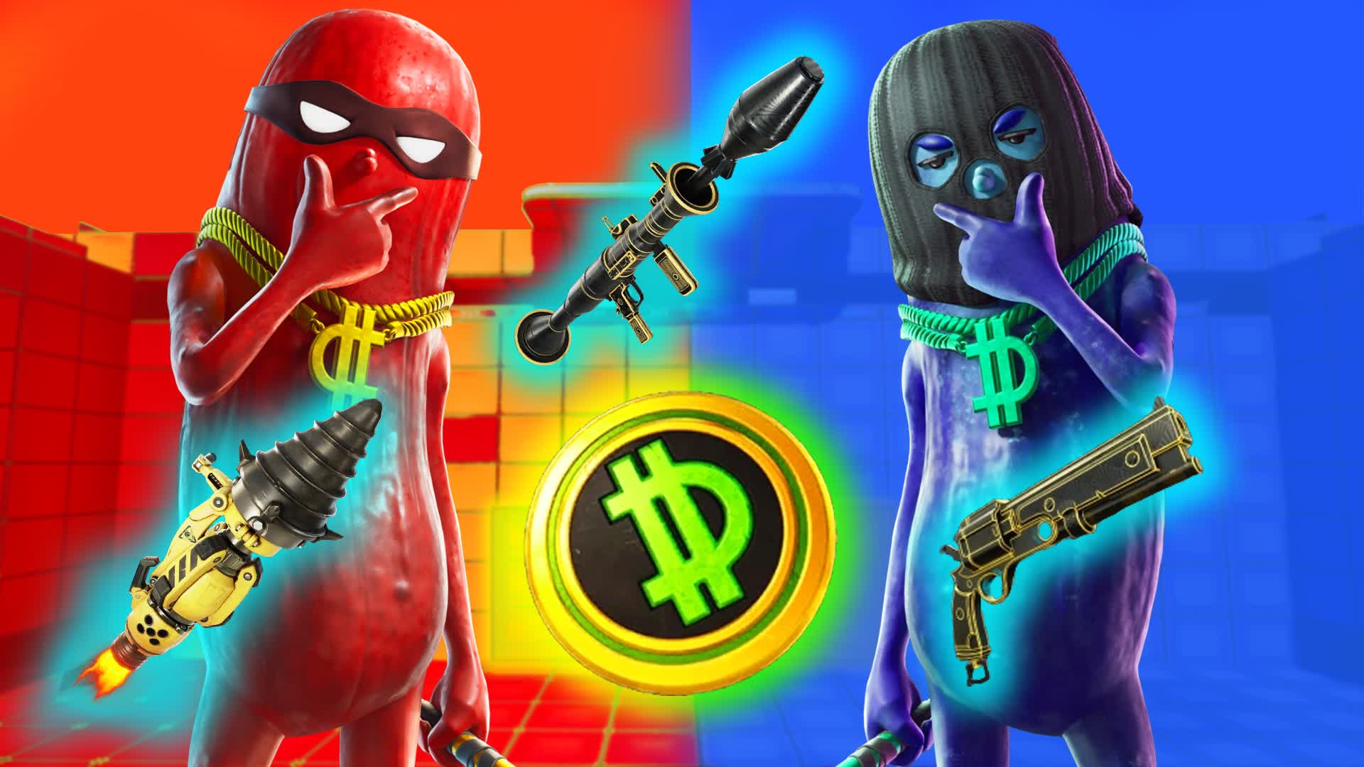 ALL WEAPONS RED VS BLUE 🔴🔵 8307-0095-2527 by darkshade - Fortnite ...