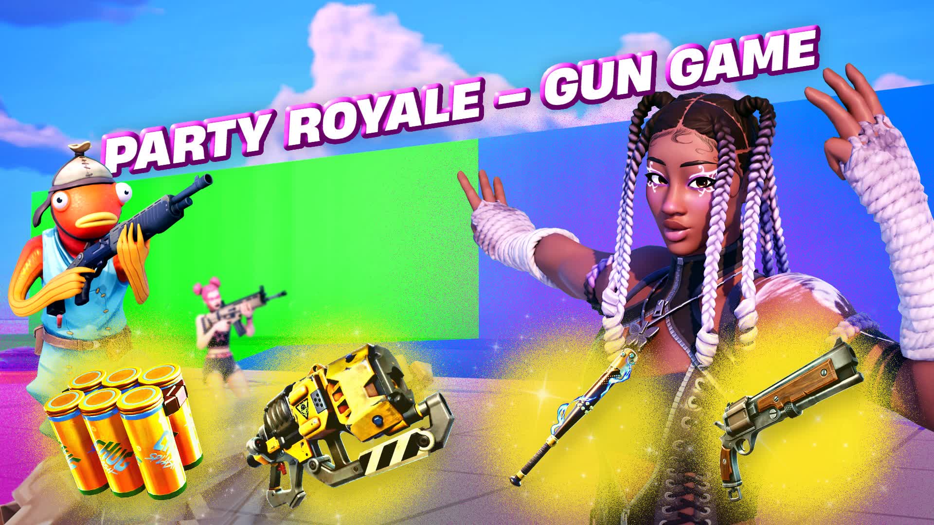 Chroma Key: Party Royale 🔥 Gun Game 8013-0882-1705 by pedroelias - Fortnite