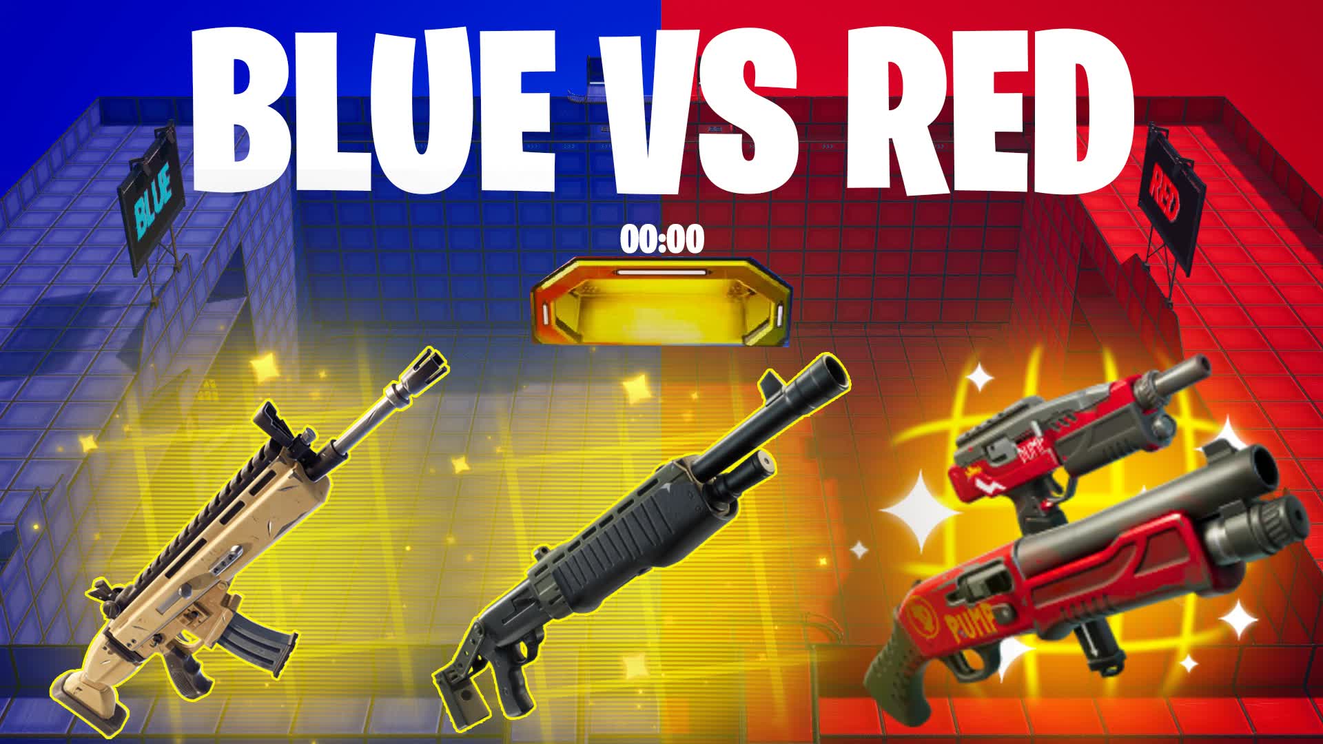 TERRIBLE RED VS BBLUE 🔴🔵 4419-1995-0591 من ابتكار dixea - Fortnite