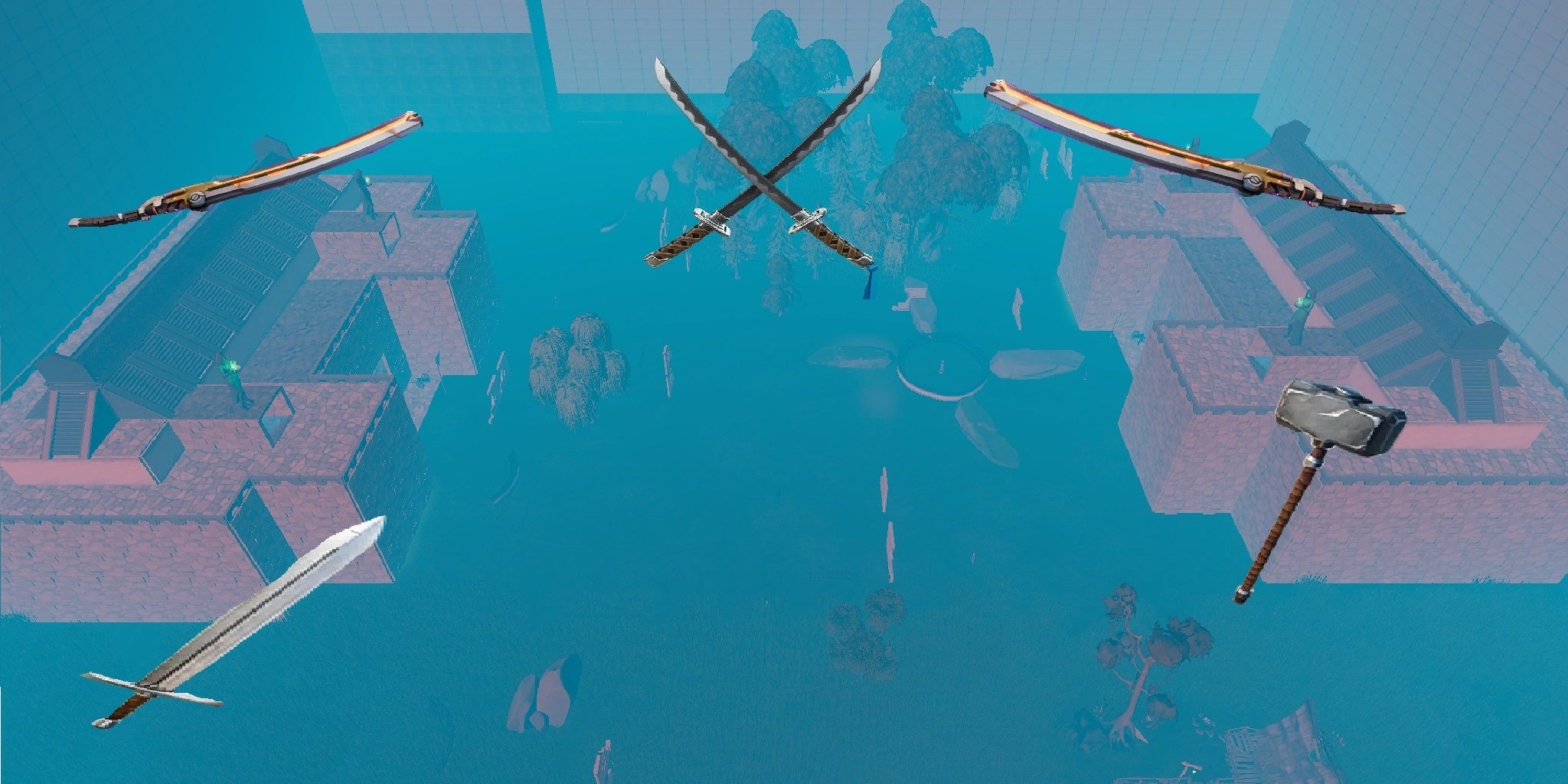 swords vs hammers 8501-3169-2093 by mythica - Fortnite Creative Map ...