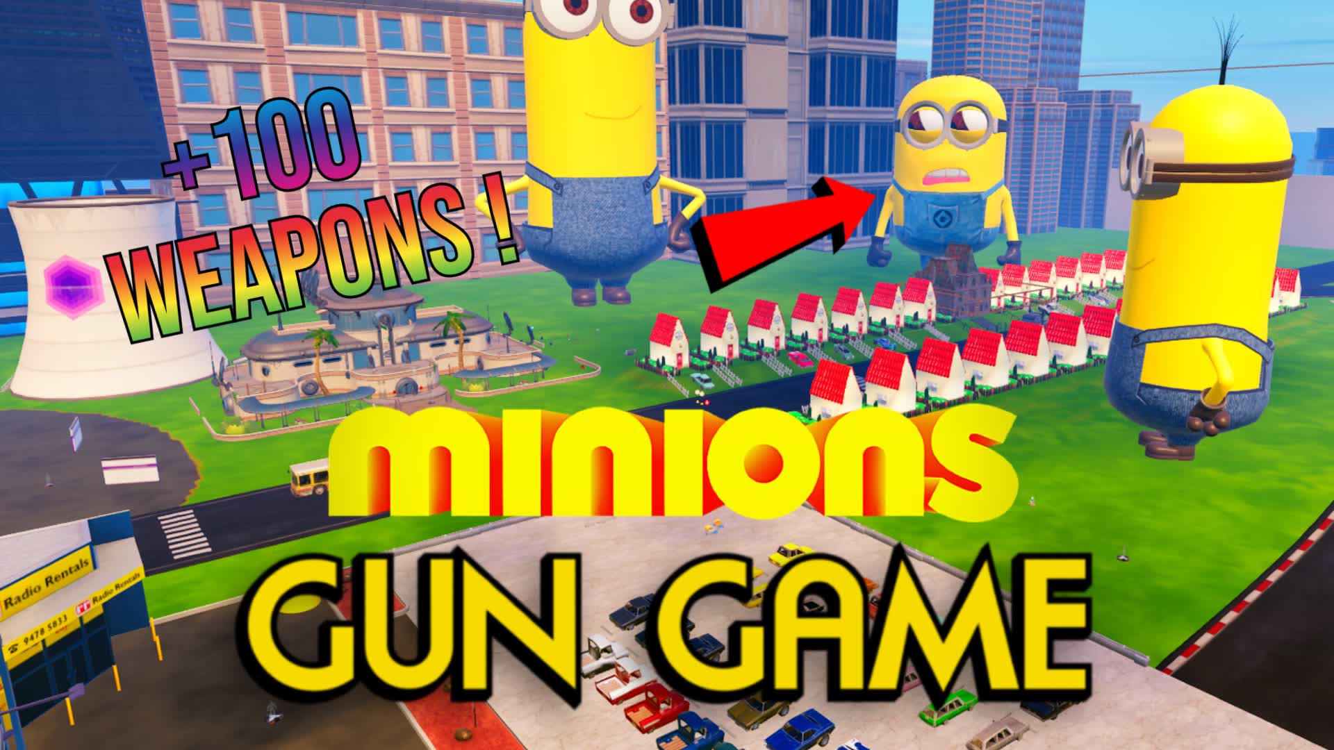 ⭐️MINIONS GUN GAME +100🔫 7596-4993-4444 by coconasty - Fortnite ...