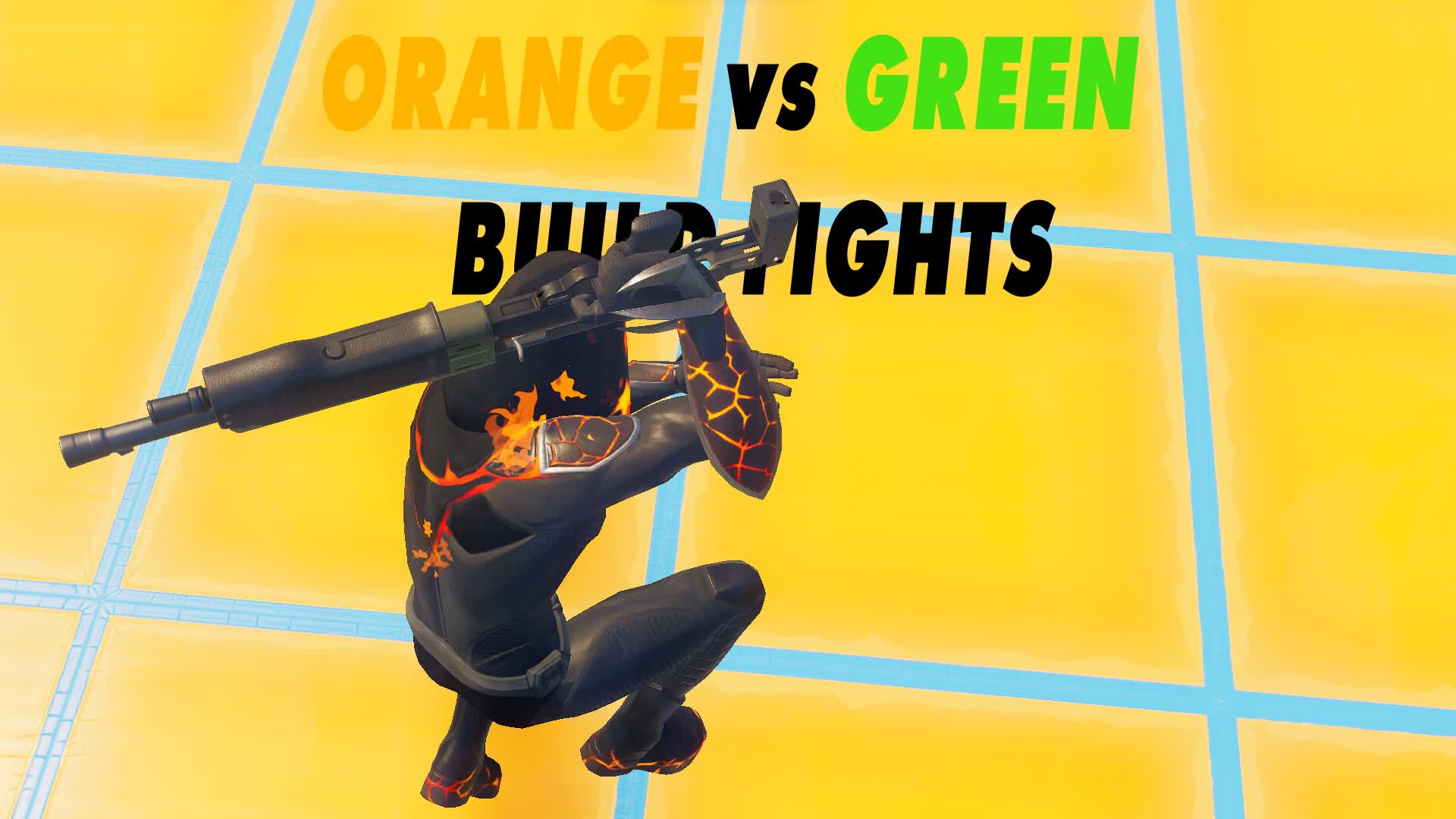 ORANGE vs GREEN 1v1 Build fights! 4250-8039-4136 by veedkilla ...