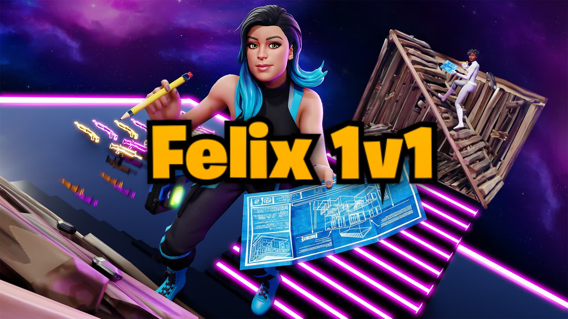 1v1 Buildfights (Felix) 7584-9612-1491 by noah.7 - Fortnite Creative Map Code - Fortnite.GG