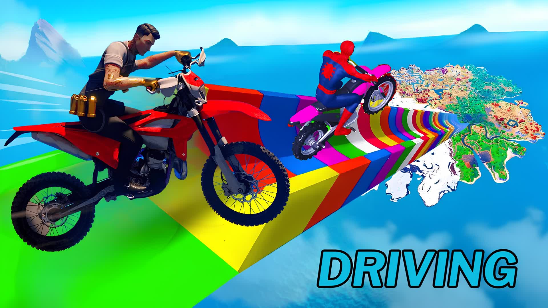 🚓 DRIVE NATION mega cars 3456-4699-1096 من ابتكار borgestt - Fortnite