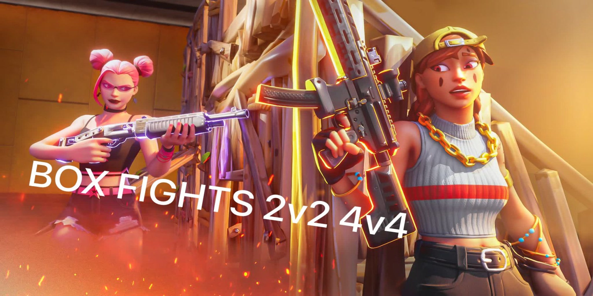 BOX FIGHTS 2v2 4v4 1996-4499-0370 by 1r1 - Fortnite Creative Map Code ...