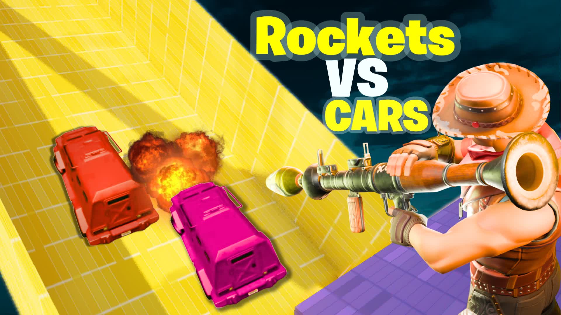 ROCKETS VS CARS RAMP 4073-2019-1257 by wwi - Fortnite Creative Map Code ...