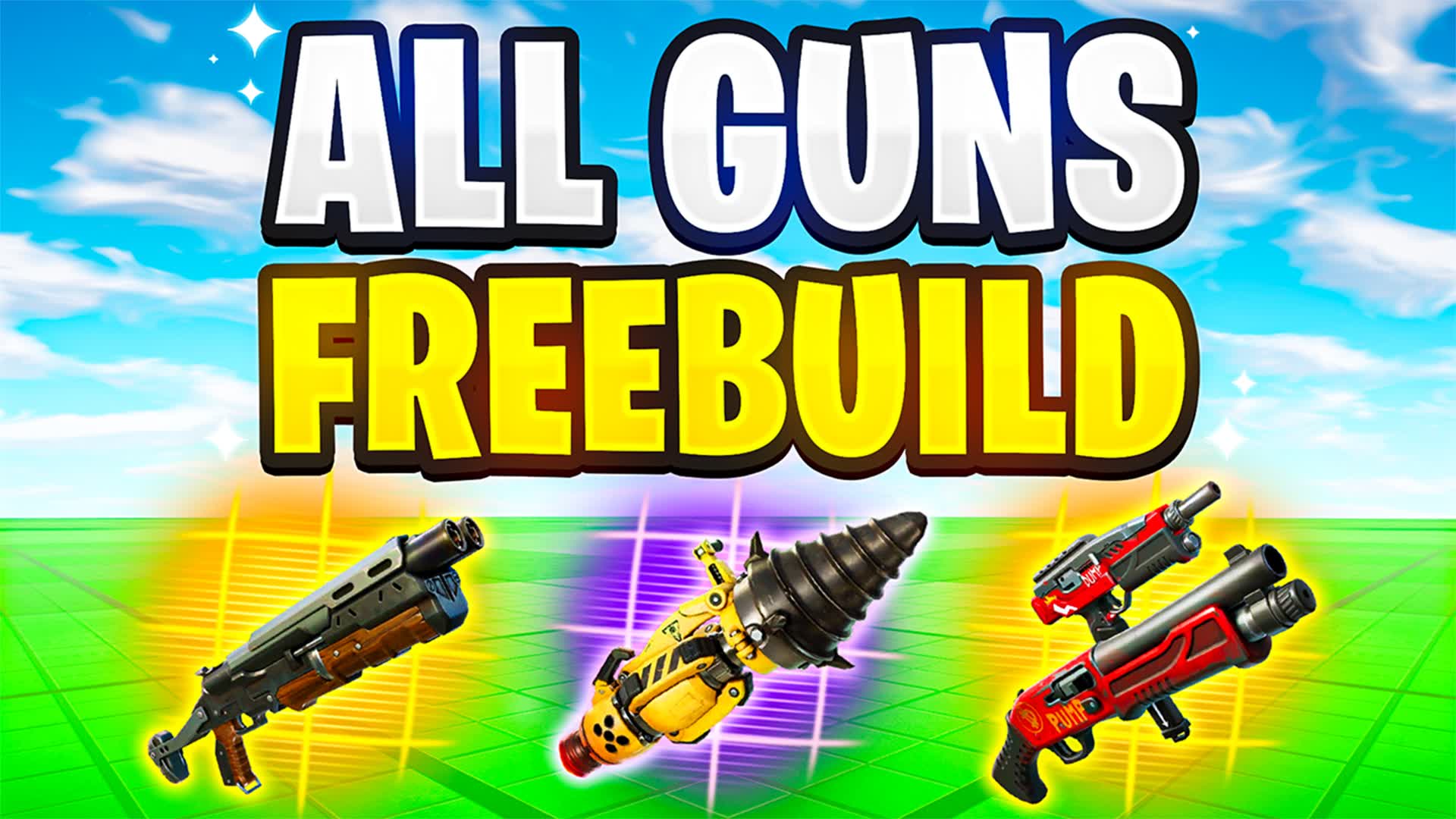 ALL WEAPONS FREEBUILD 6285-9457-5018 by w-key - Fortnite Creative Map Code - Fortnite.GG