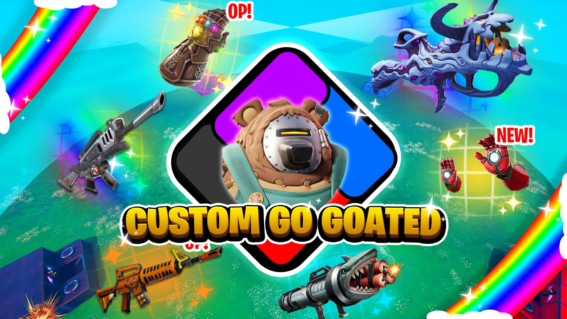 CUSTOM WEAPONS GO GOATED! Zone Wars 🌀 6561-1320-6589 by slaystudio ...