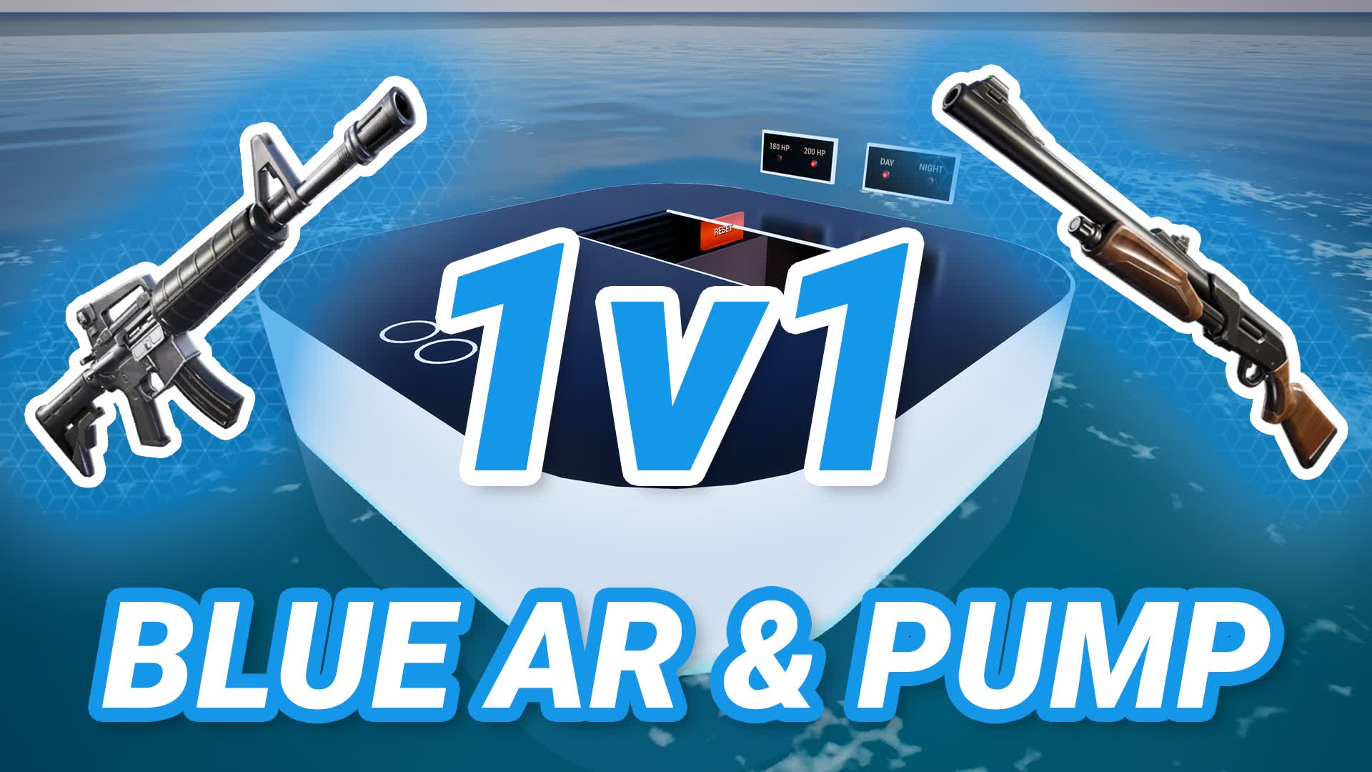 BLUE 1V1 3782-2164-8131 by escapefn - Fortnite