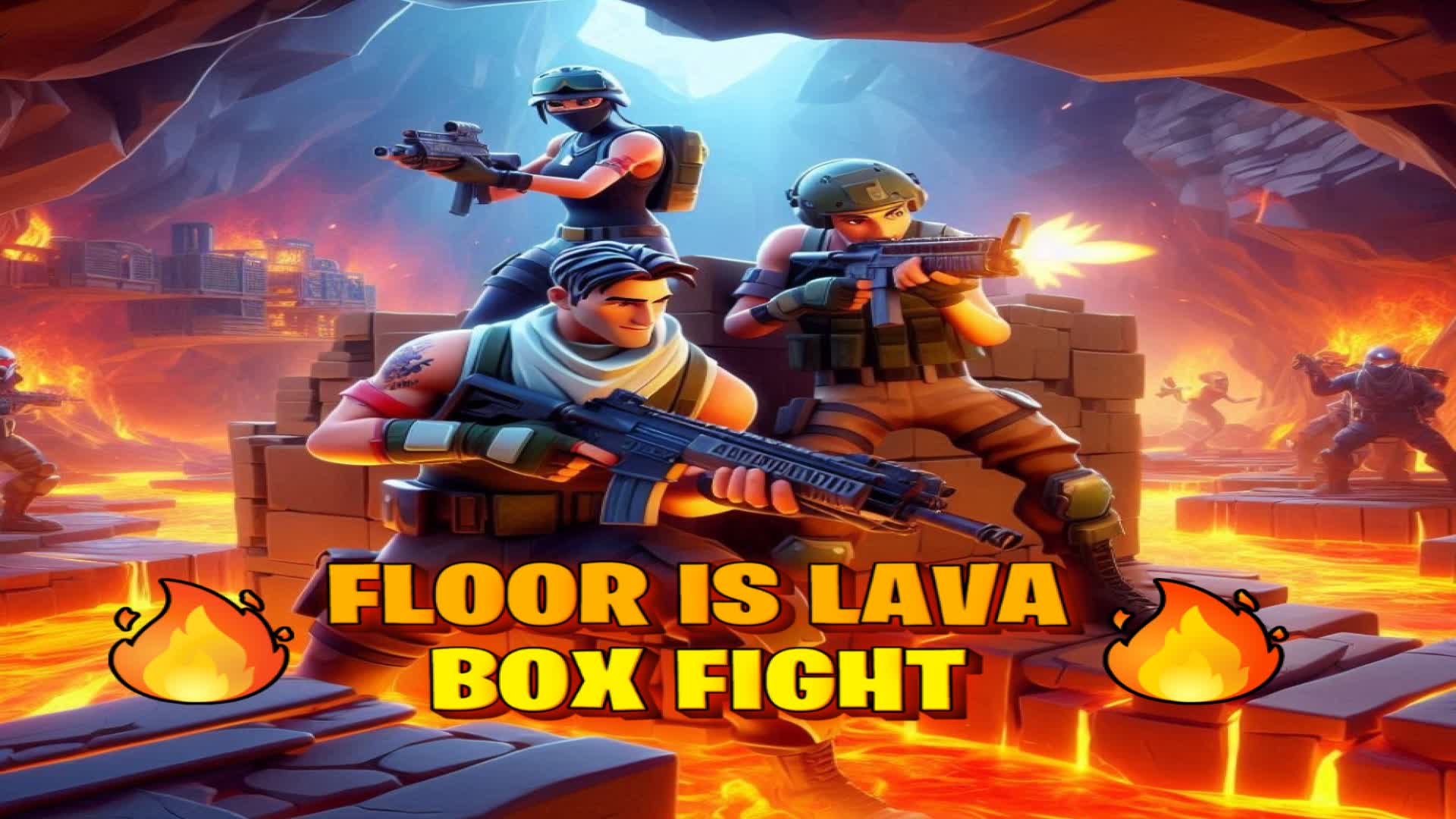 Floor is Lava Box Fight 3221-5986-3864 by novagames - Fortnite Creative Map Code - Fortnite.GG