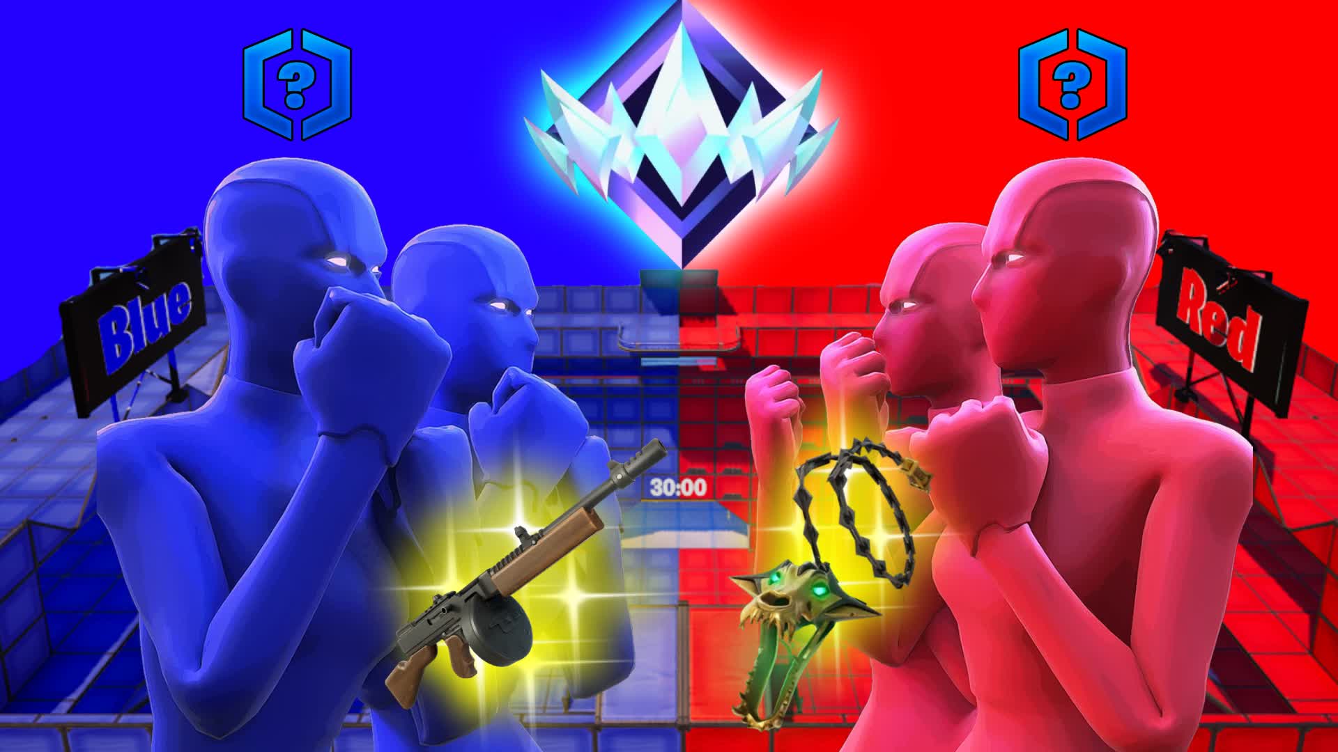 SUPERR RANKED RED VS BLUE🔴🔵 5916-7553-8148 by raid_creative - Fortnite