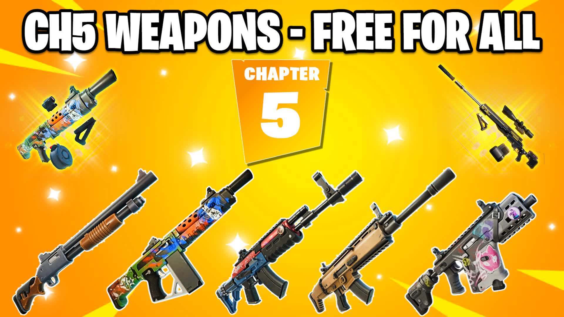 CH5 ALL WEAPONS - FREE FOR ALL GUNGAME 0622-9172-6192 by yow - Fortnite ...