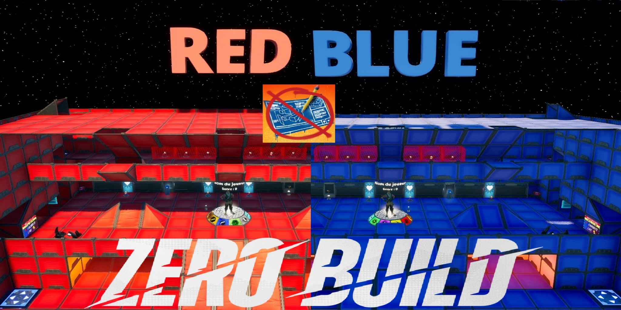 Red VS Blue (Zero Build) 9089-9647-4714 by yoii - Fortnite Creative Map ...