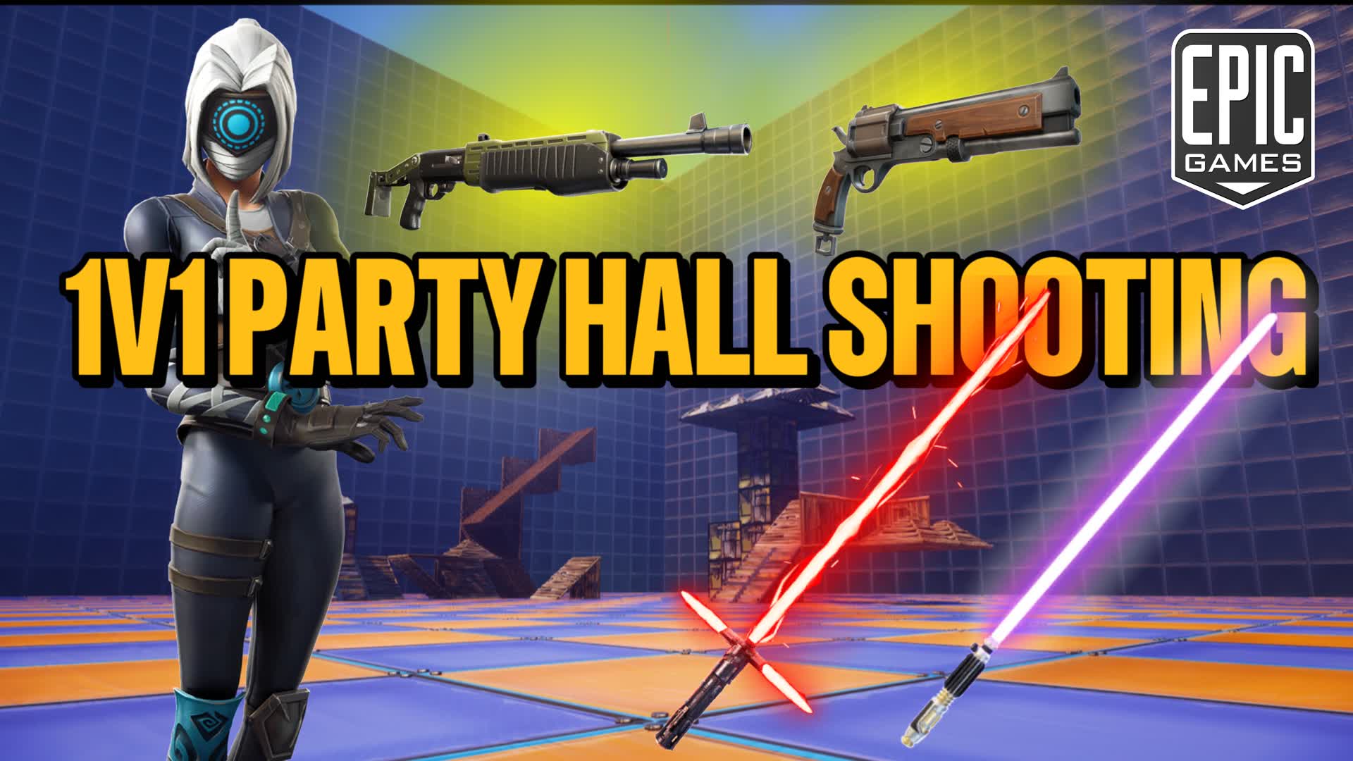 1V1 PARTY HALL SHOOTING 3715-5739-2039 by ber260 - Fortnite Creative ...