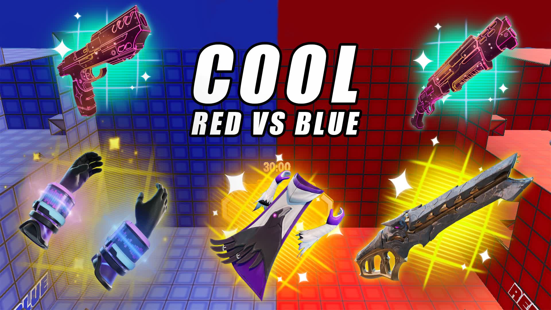 COOL RED VS BLUE 🔴🔵 0344-4412-6618 by dilaga - Fortnite Creative Map ...