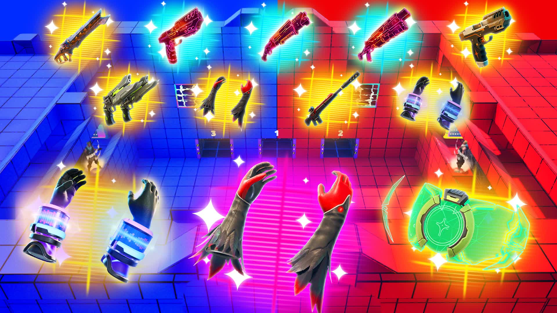 SUPER SIMPLE RED VS BLUE🔴🔵 0058-0281-0229 by skyfish - Fortnite