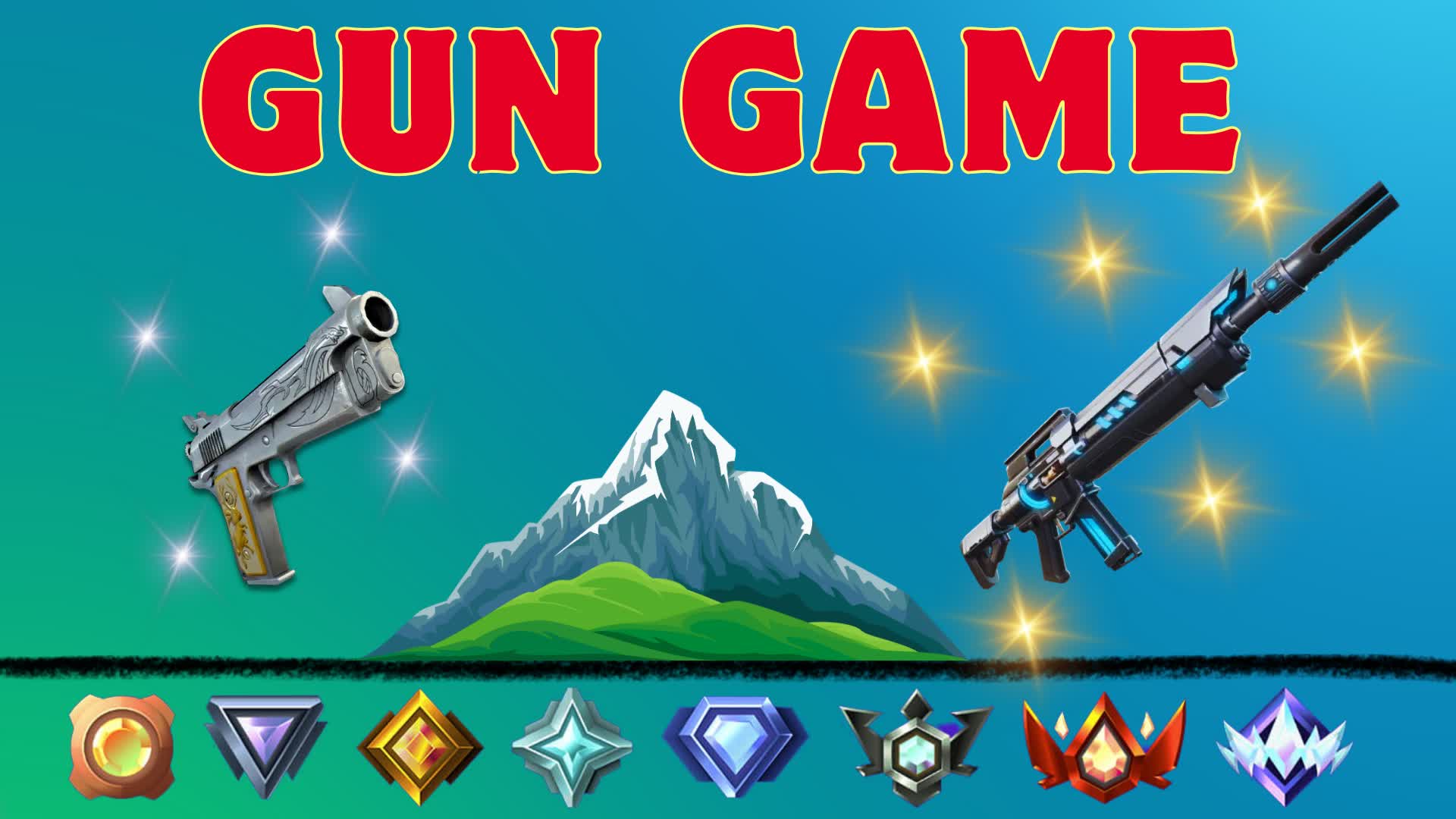 👑 RANKS GUN GAME 💥 ONE SHOT 4186-6137-7248 by lolverdose - Fortnite ...