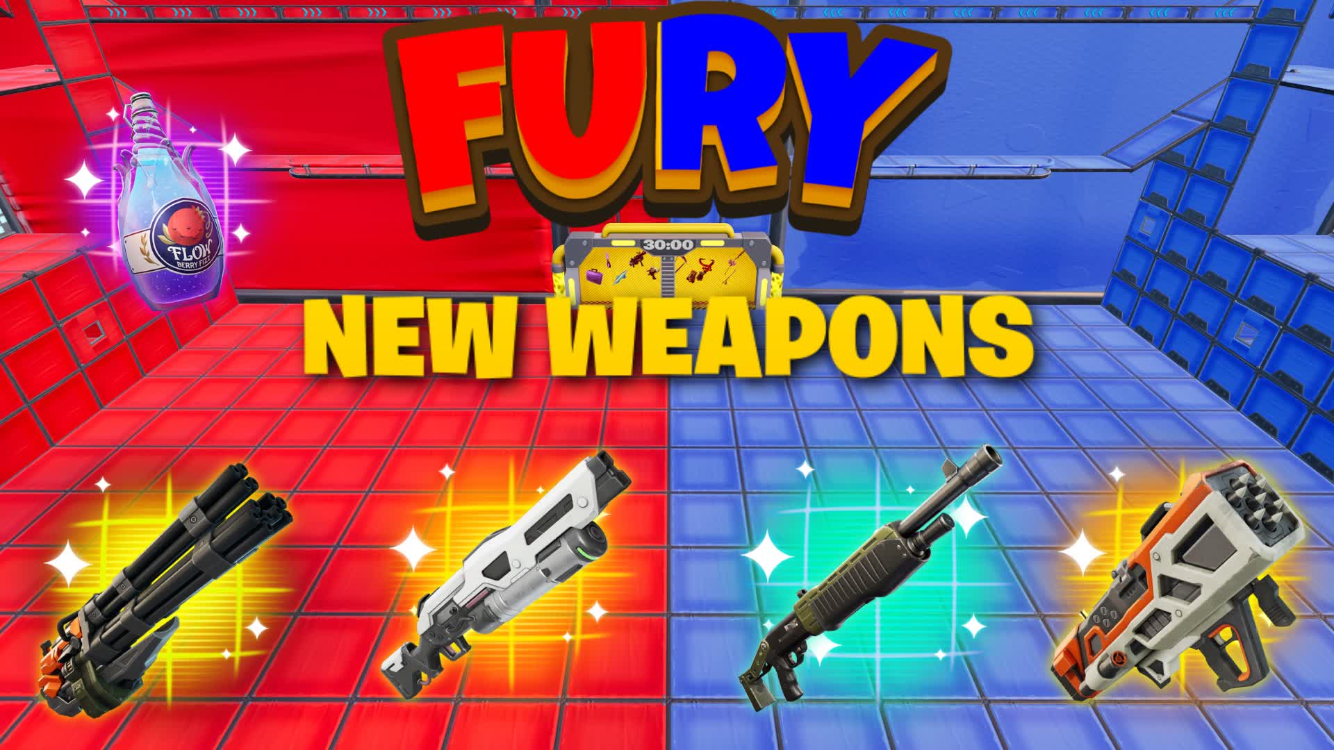 🔴FURY RED vs BLUE🔵 7341-9333-7545 by mateusss7 - Fortnite Creative Map Code - Fortnite.GG