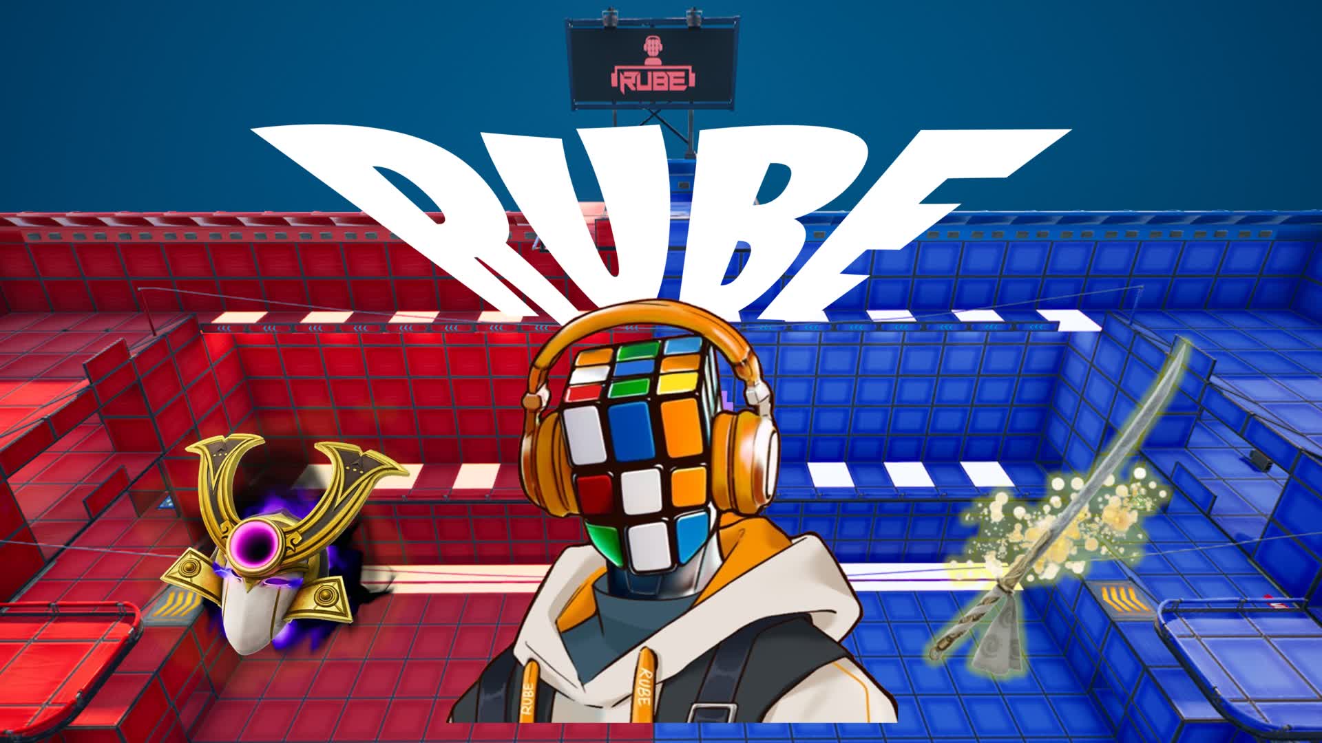 DJ Rube Red vs Blue 2476-1280-8805 by dj_rube - Fortnite Creative Map ...