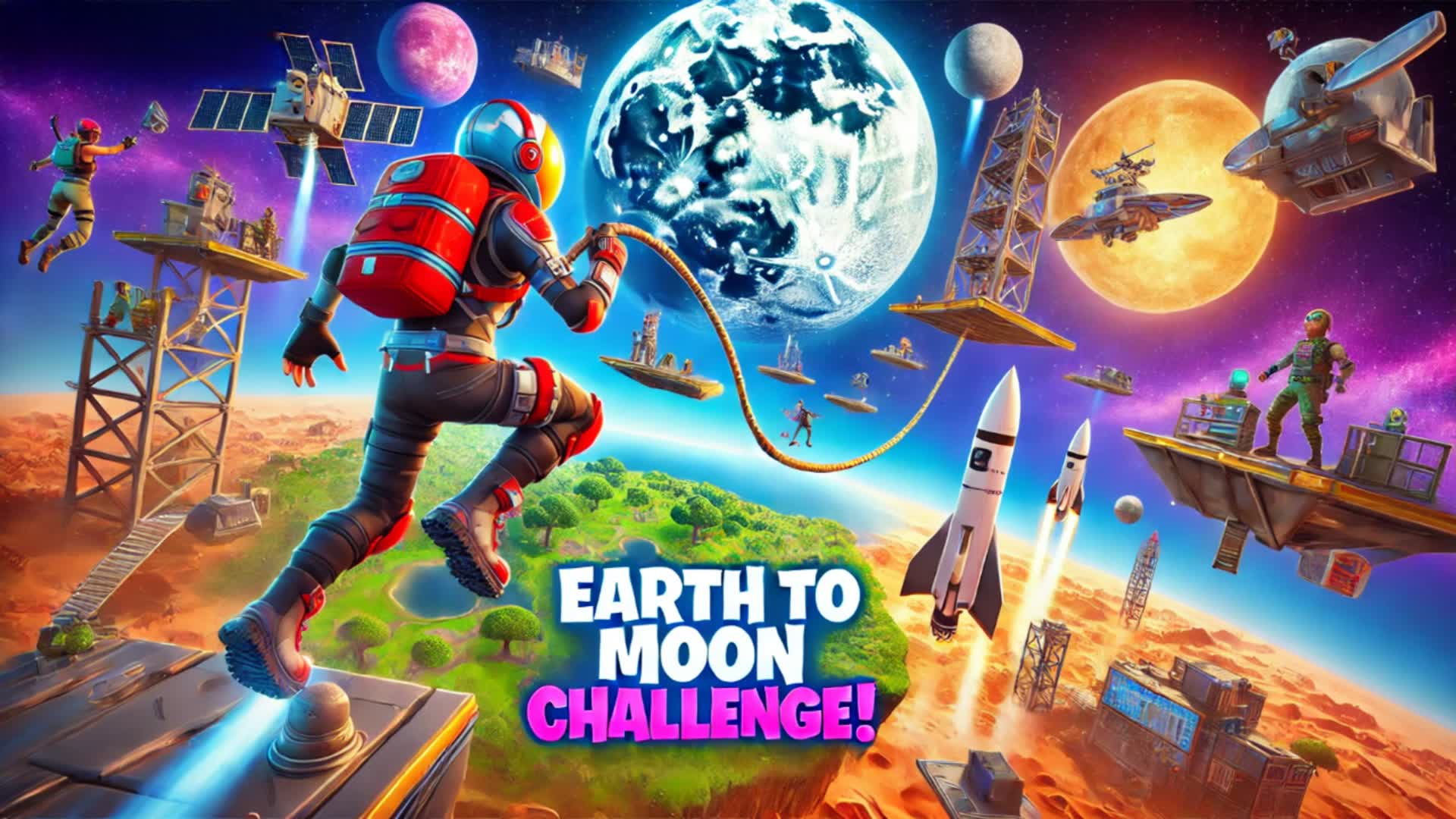 Only Up 🌎 To The MOON 🌙 5494-8785-5369 by raylex - Fortnite Creative Map Code - Fortnite.GG