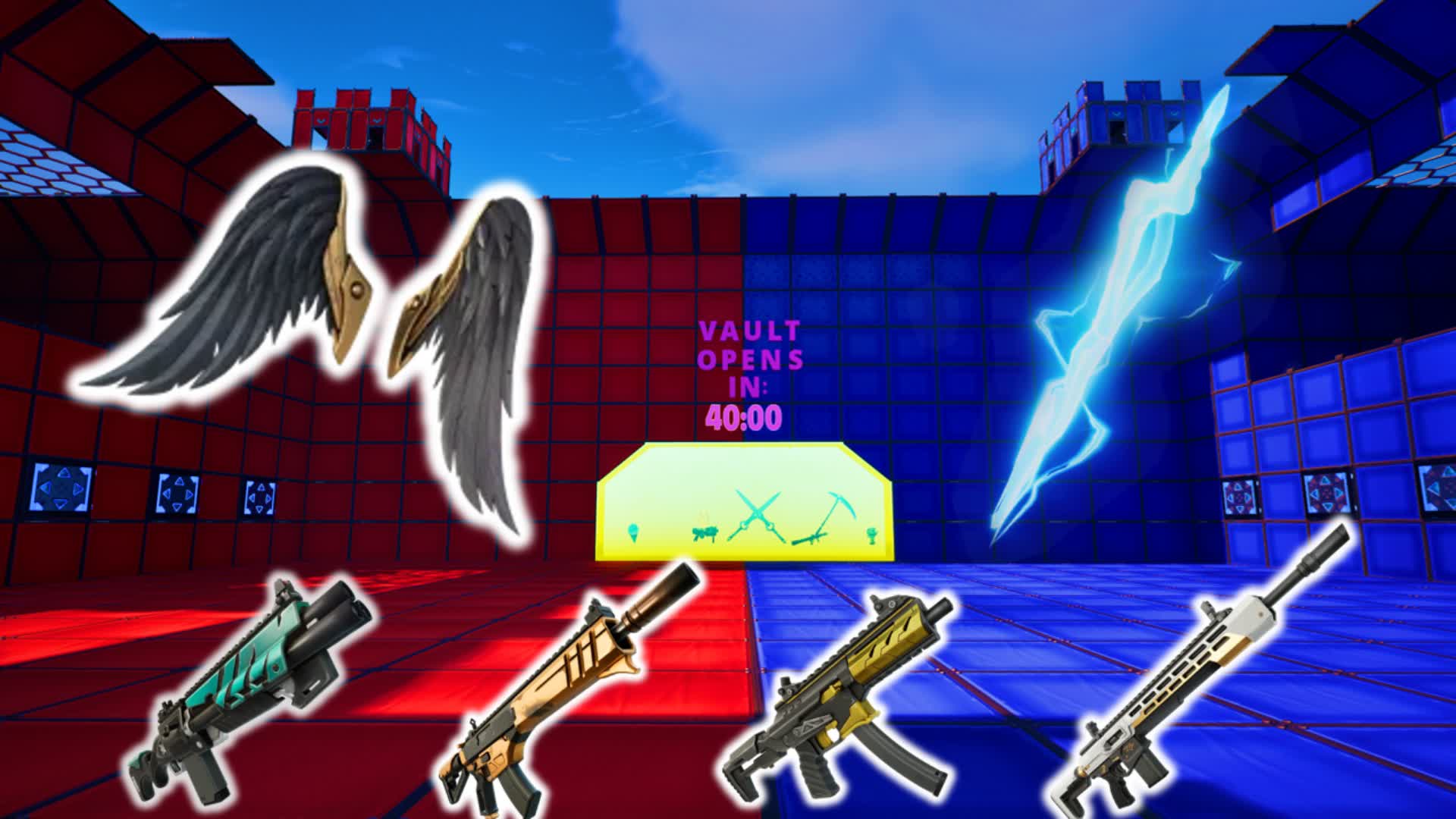 EPIC RED VS BLUE 🔴🔵 9652-3070-4707 by dzn_ghost - Fortnite Creative Map ...