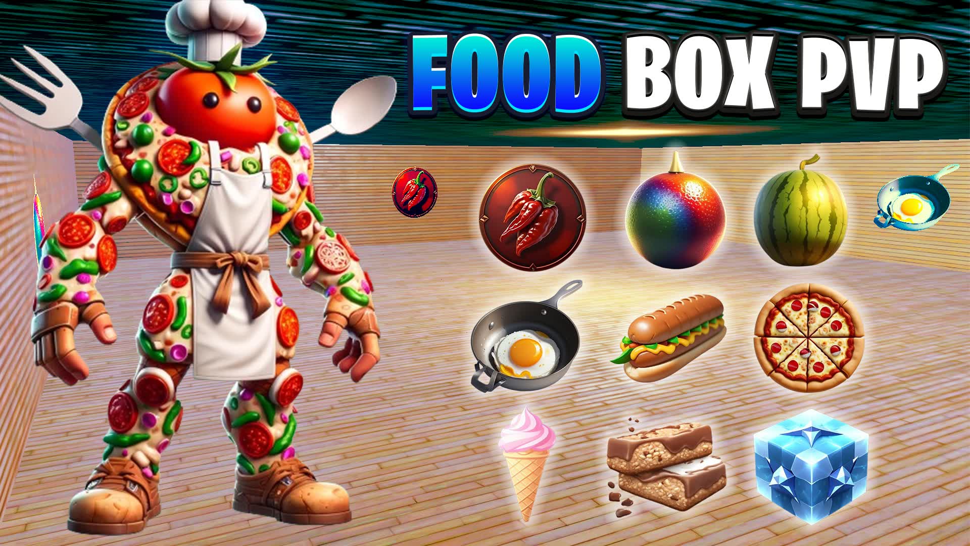 🍔 FOOD BOX PVP 🌭 1754-8357-5763 by sweatz - Fortnite Creative Map Code ...