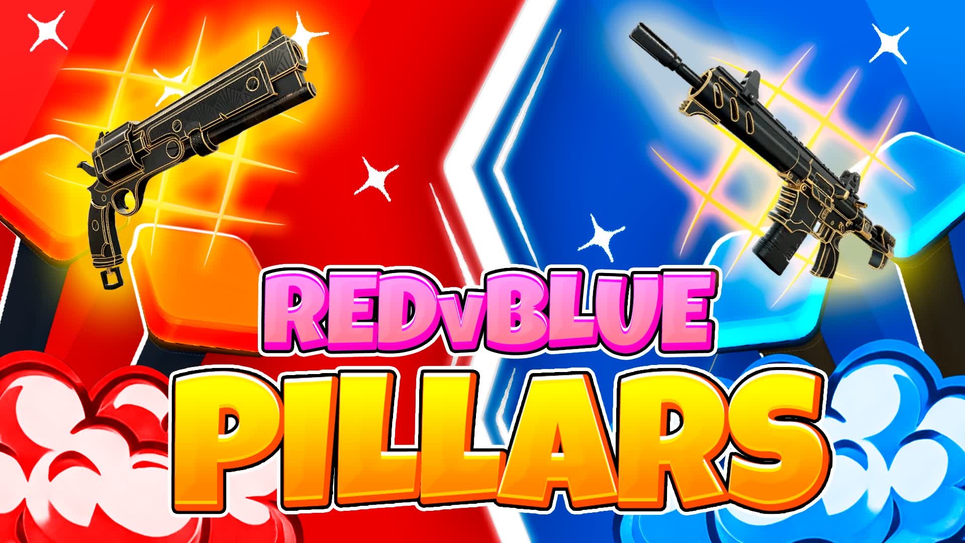 RED VS BLUE PILLARS 🔴🔵 3601-0753-5040 by k0p1 - Fortnite Creative Map ...