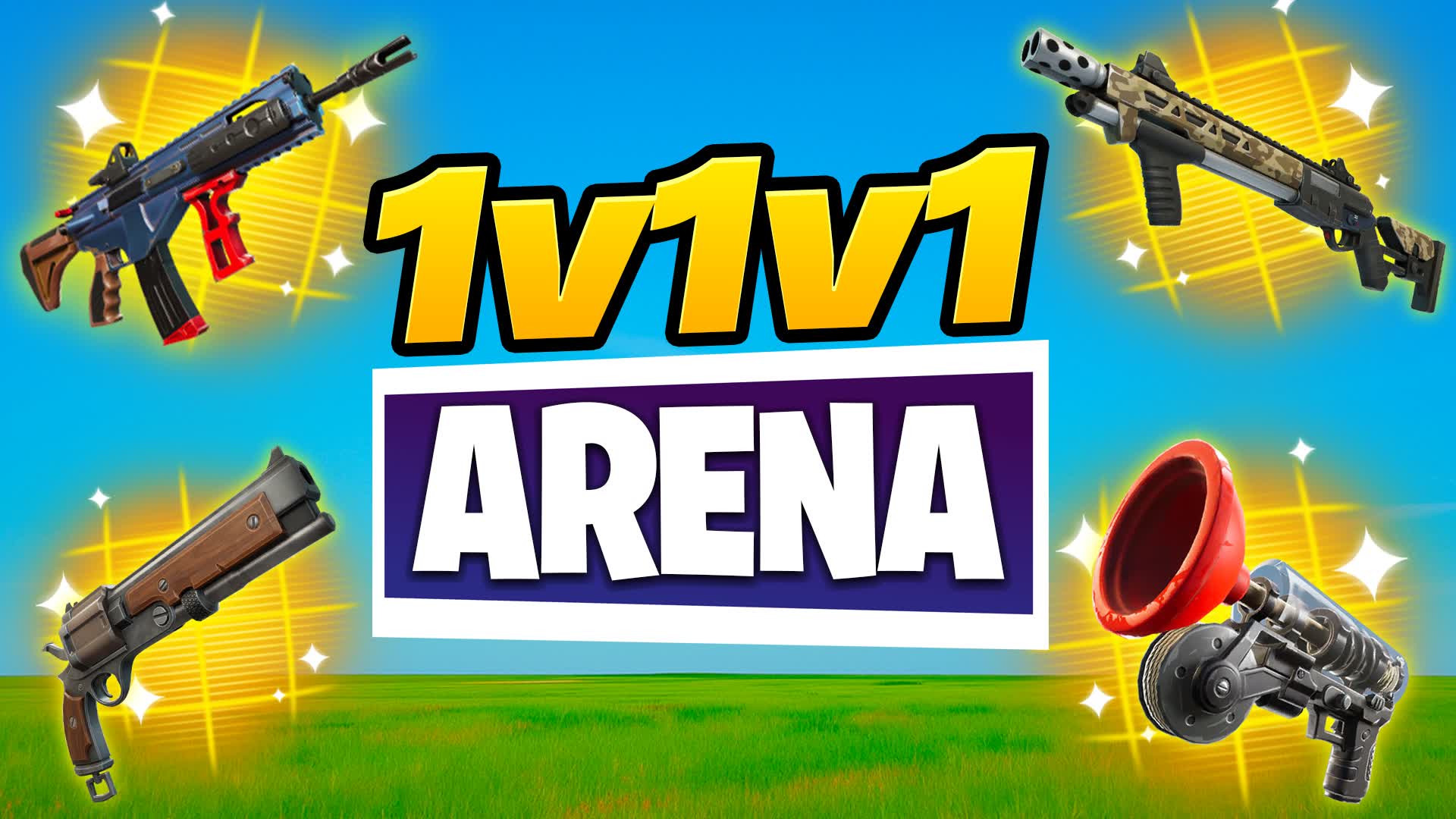 1v1v1v1 - حقائق الساحة 1v1 مجانًا للجميع 6373-5278-7359 من ابتكار tjpex - Fortnite