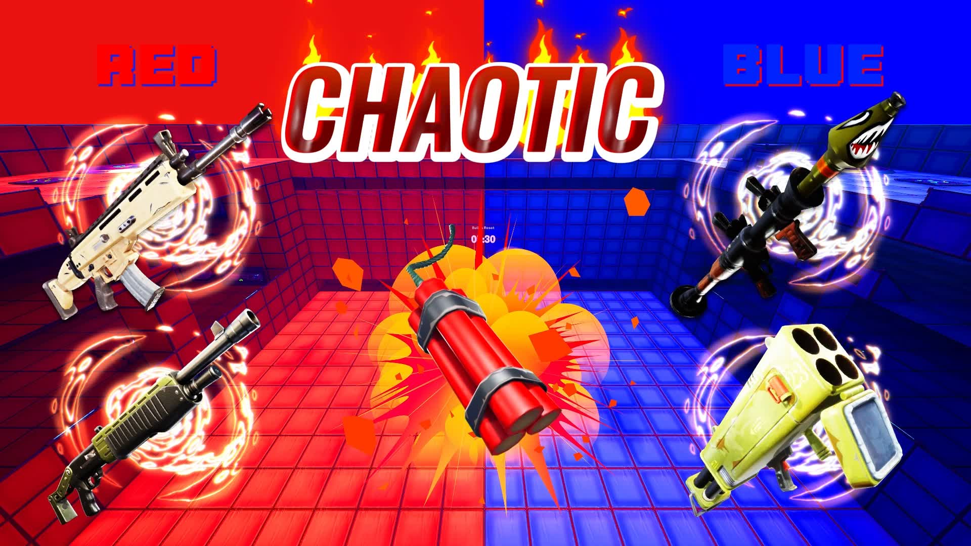 NO COOLDOWNS RED VS BLUE 🔴🔵 NO RELOAD 1785-3891-5025 by liamkirt - Fortnite Creative Map Code ...