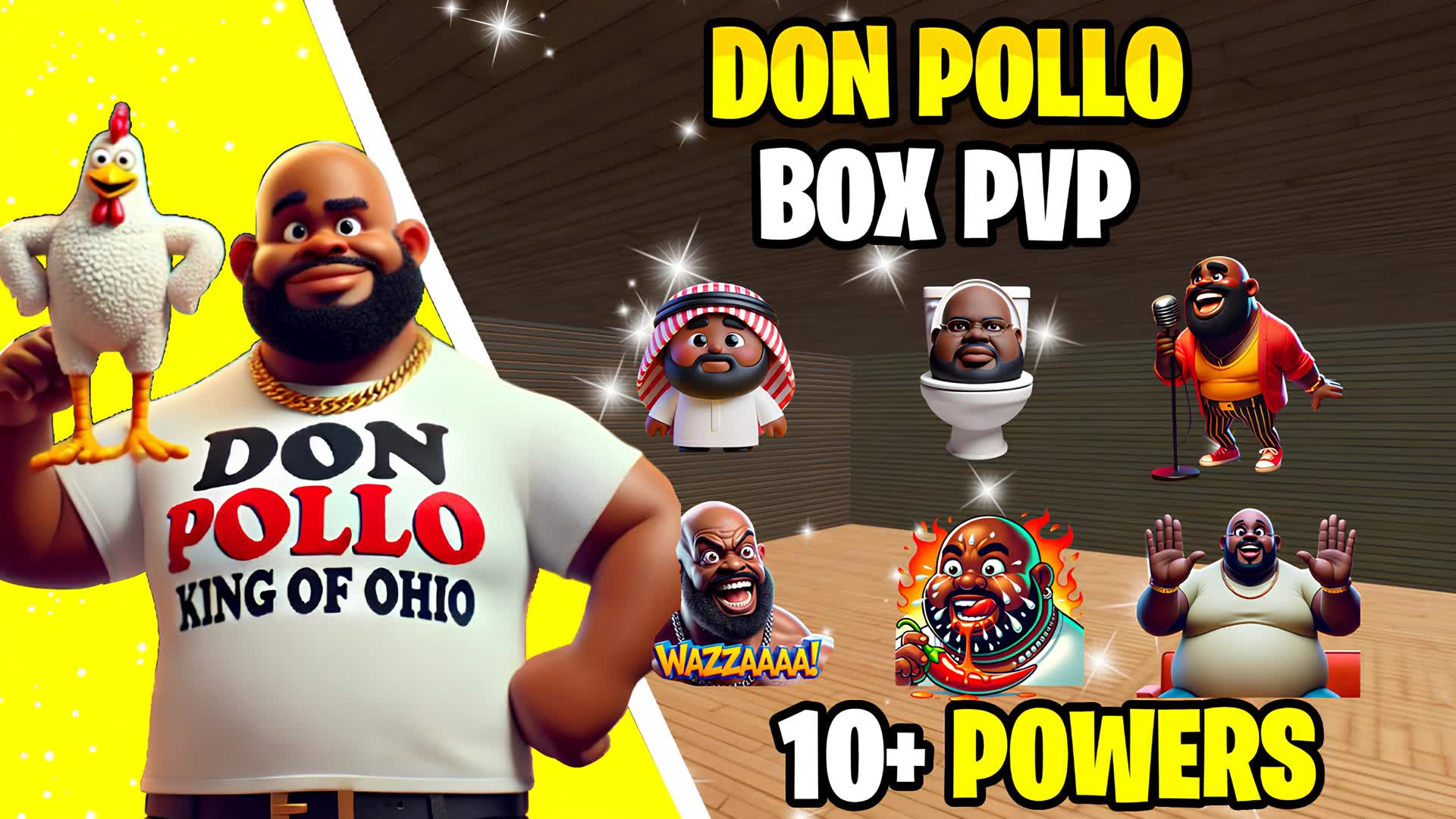 📦🐔DON POLLO BOX PVP [POWERS] 🐔📦 5862-7536-0826 by vropext - Fortnite Creative Map Code - Fortnite.GG