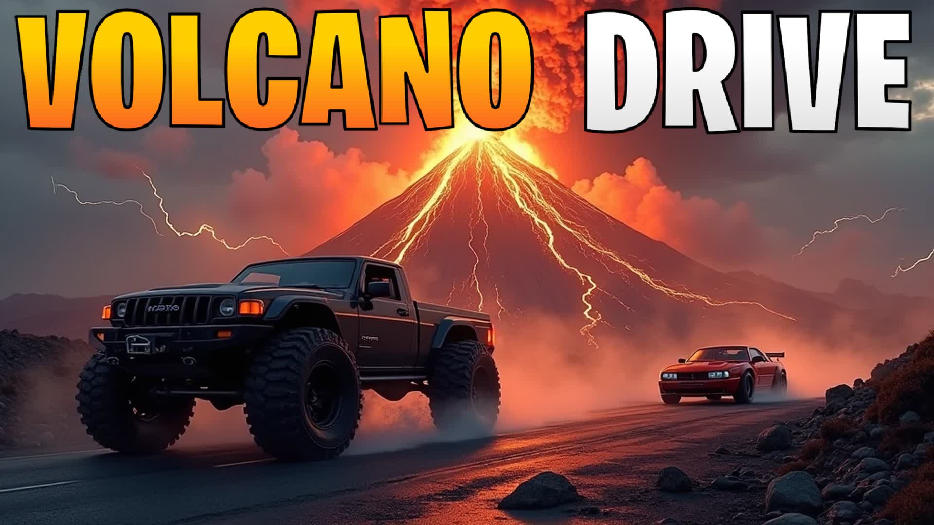 🌋 VOLCANO DRIVE 🔥 FFA 🌋 BOSS FIGHT 🧠 6421-1474-0417 by mrdice14 - Fortnite