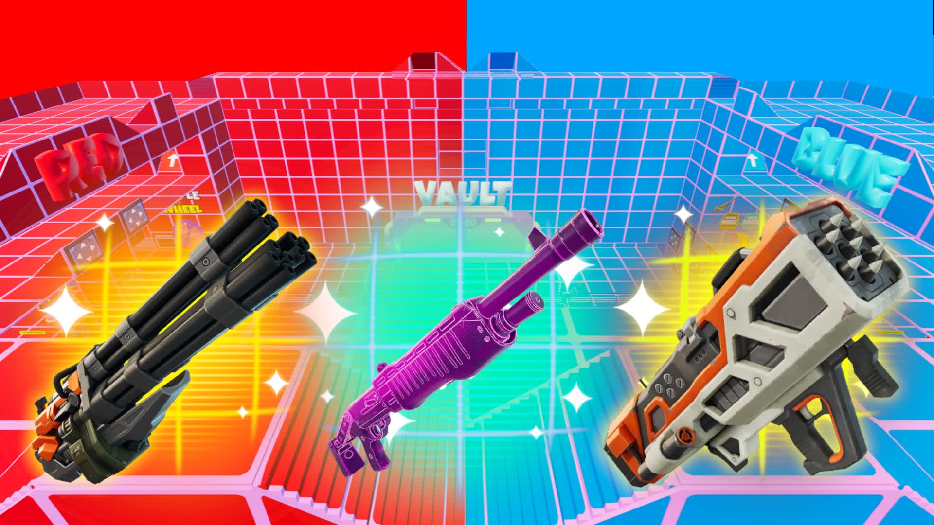 SUPER RED VS BLUE 🔴🔵(CRAZY) 4101-6091-9572 by maximars - Fortnite