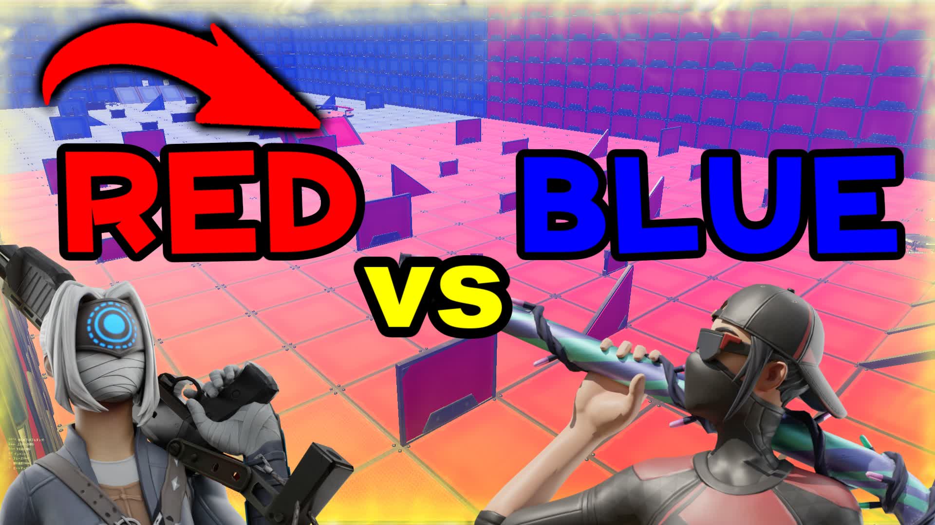 REDvsBLUE (コピー) 0799-8876-4575 by dolphin0905 - Fortnite Creative Map ...