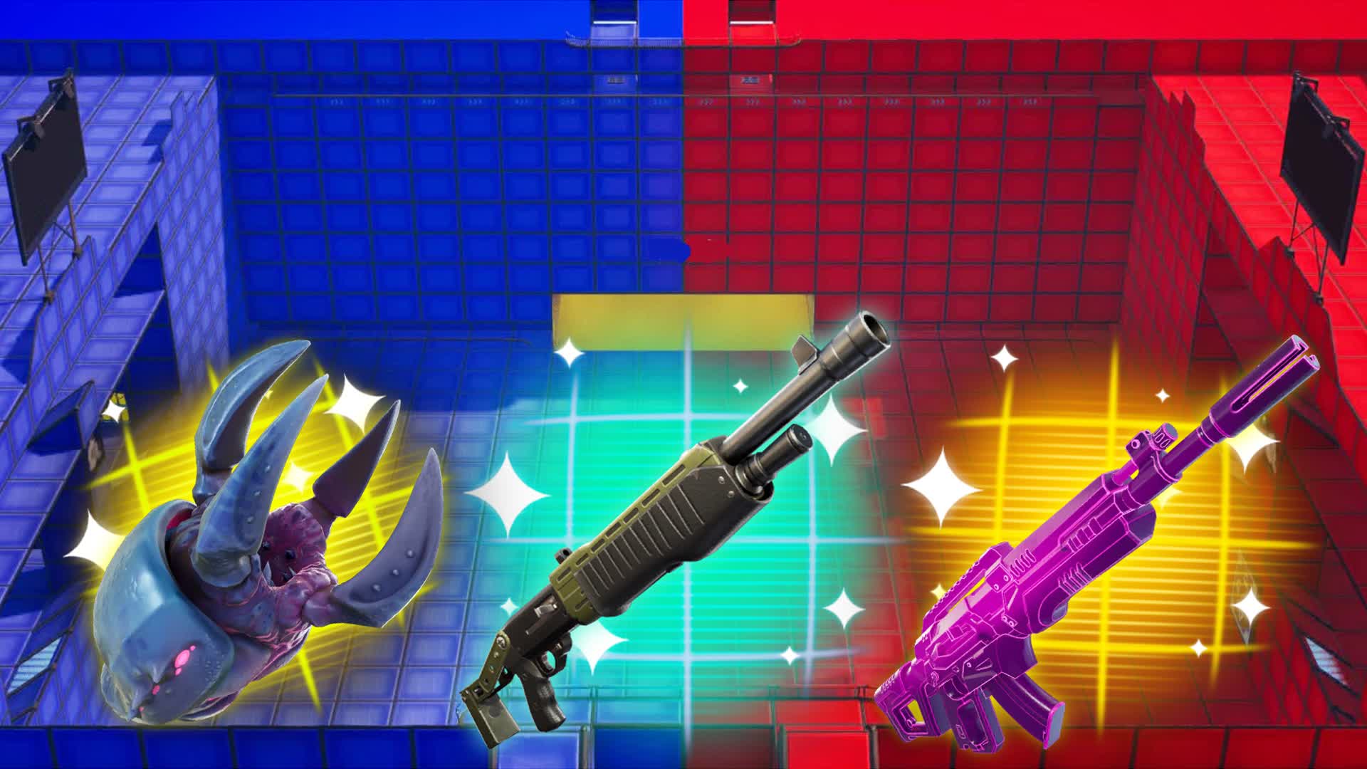SUPER RED VS BLUE 🔴🔵 EVERY GUN 1359-8213-3442 by red-vs-blue-hub - Fortnite