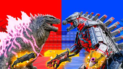 GODZILLA vs MECHAGODZILLA RED vs BLUE 1248-9544-8888 by senhorleoncio - Fortnite Creative Map ...