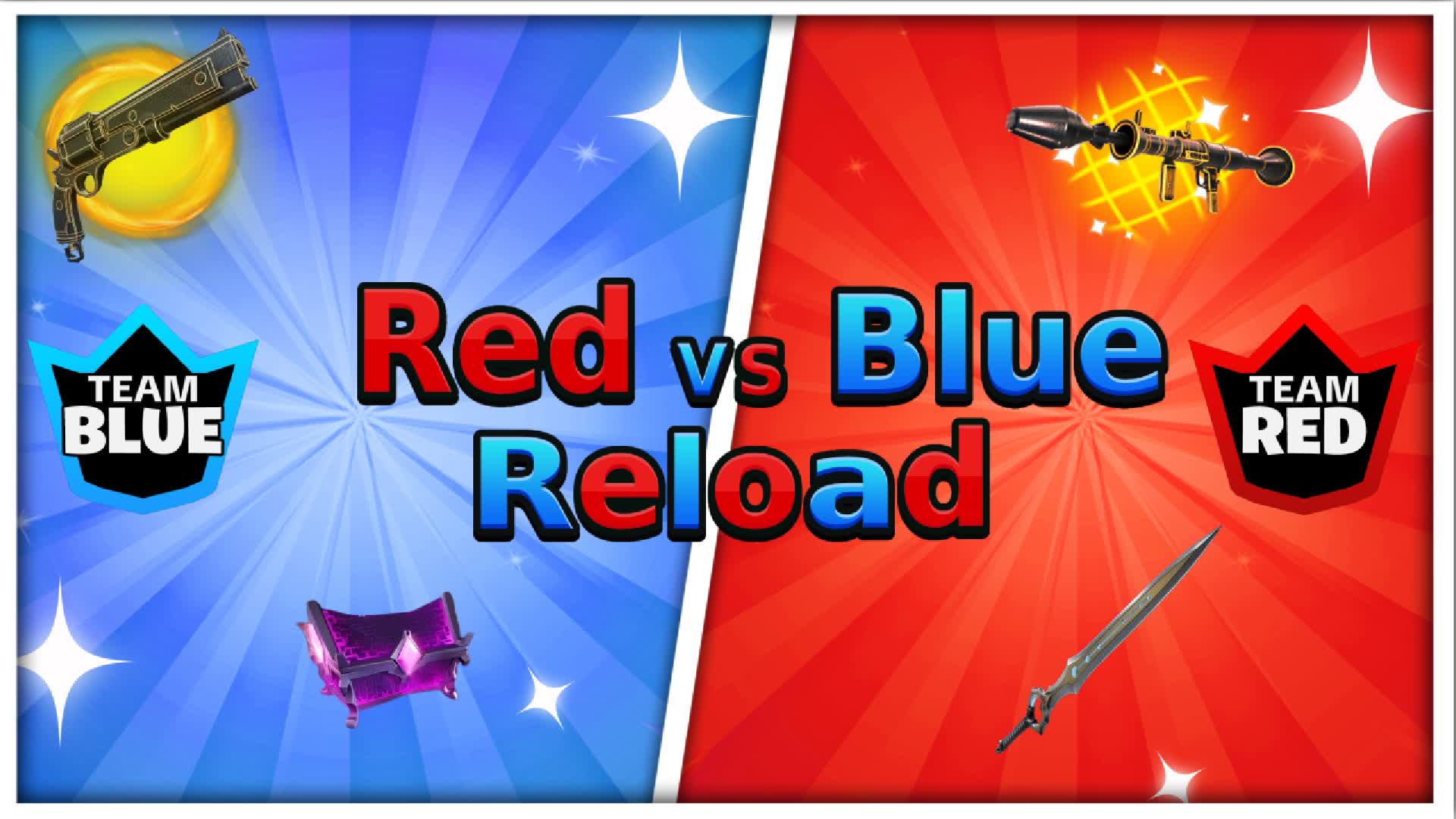 1V1V1 🔴RED VS 🔵BLUE RELOAD 6373-2551-4978 by extracdq - Fortnite ...