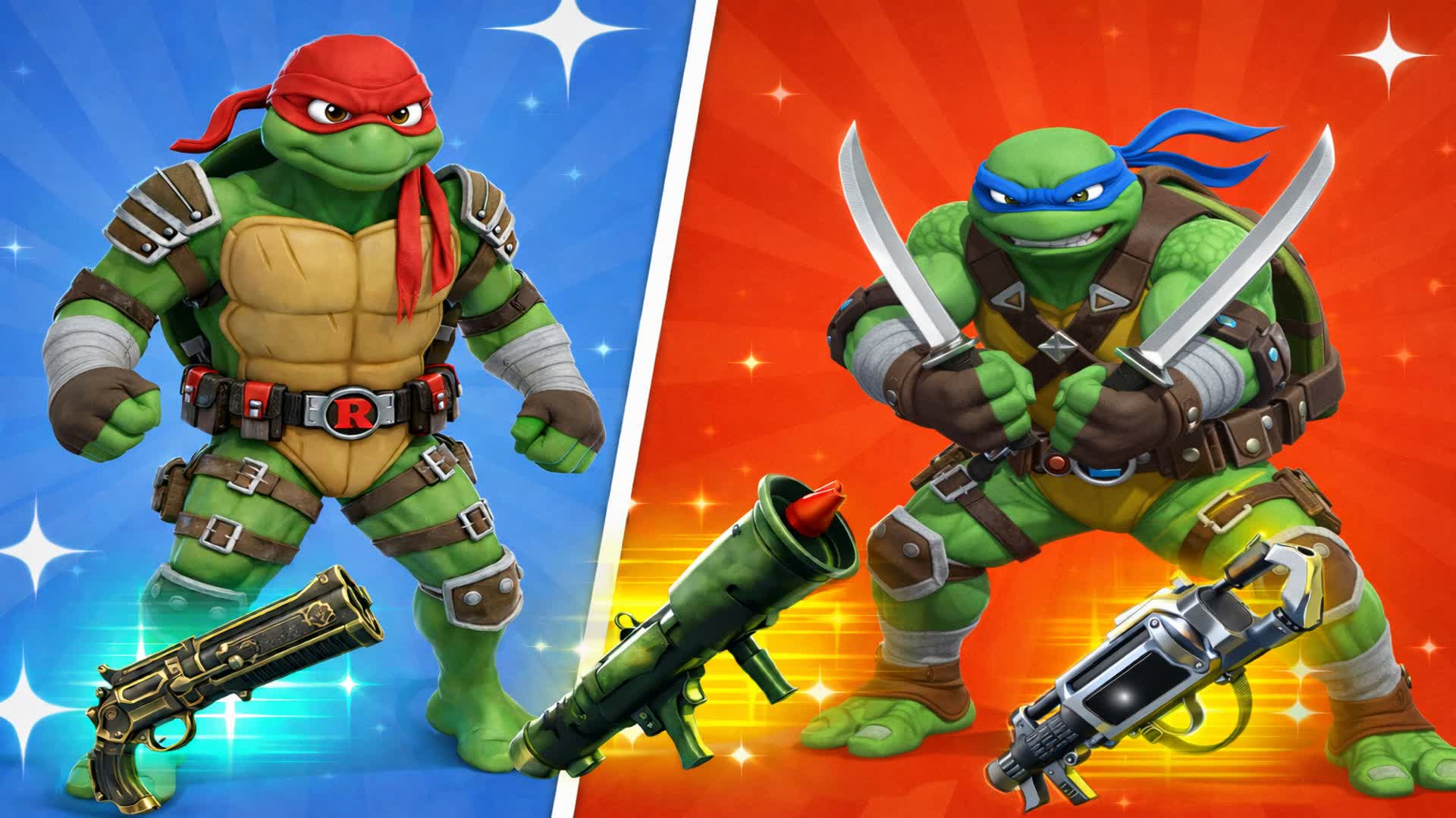 TMNT RAPHAEL VS LEONARDO🔴 🔵RED VS BLUE 4728-7595-8707 by billycreations ...