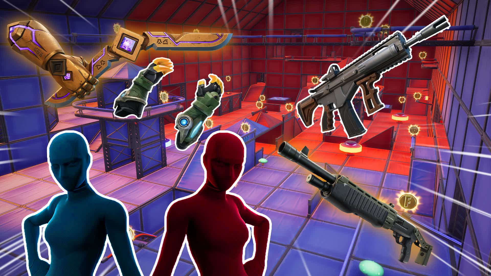 INSANE 🥵Red VS Blue🥶 3156-1966-4308 by chhetz - Fortnite Creative Map ...