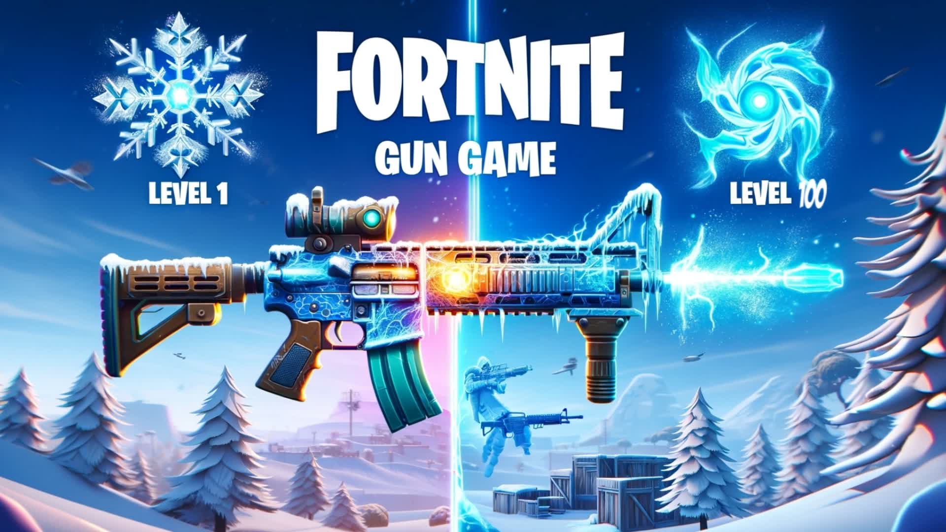 ⛄Winter Gun Game + Parkour ⭐ 0733-9910-8785 by teamfmc - Fortnite