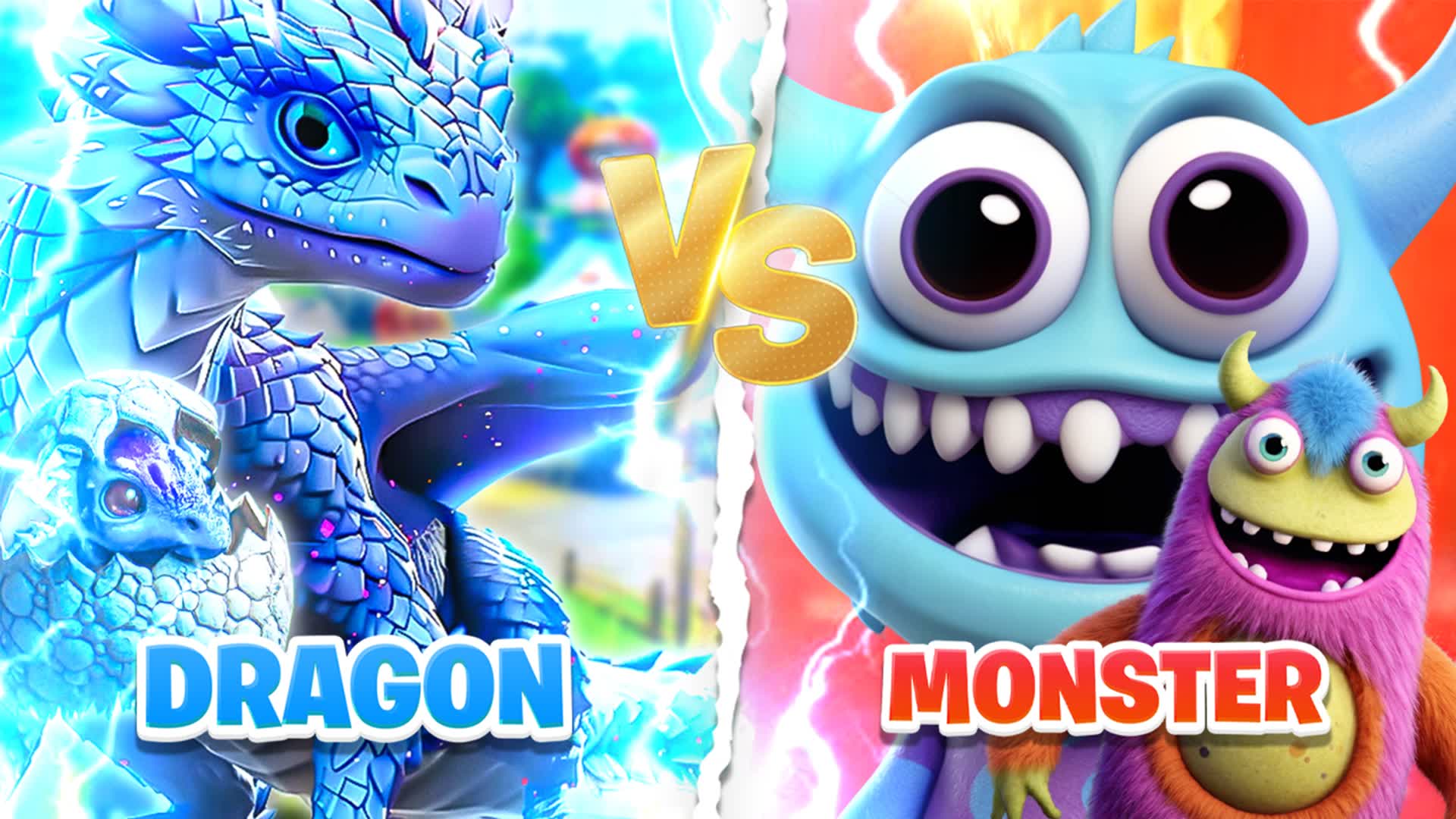 DRAGONS VS MONSTERS 🔵🔴 4848-5816-8999 by bml10 - Fortnite Creative Map Code - Fortnite.GG