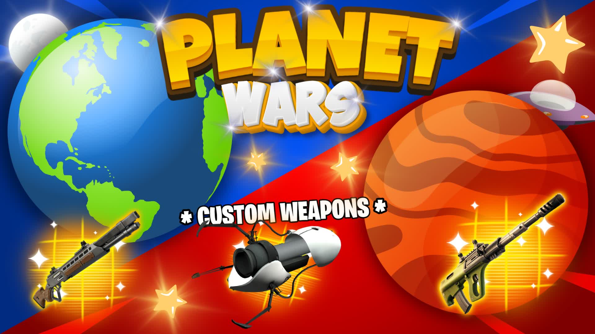 EARTH VS MARS | PLANET WARS 🌎 4343-9985-4879 من ابتكار roztell - Fortnite