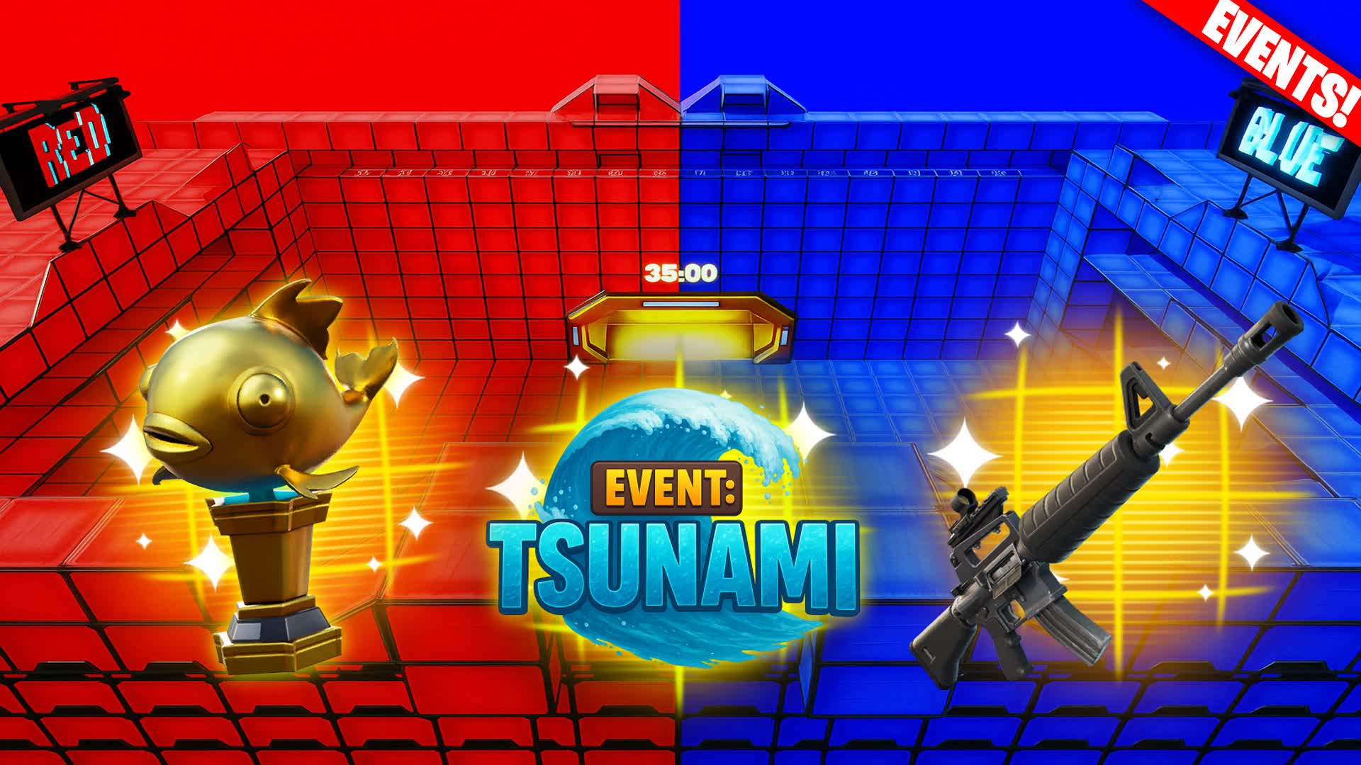 NEW EVENTS RED VS BLUE🔴🔵 0502-7611-2025 by remastered - Fortnite ...