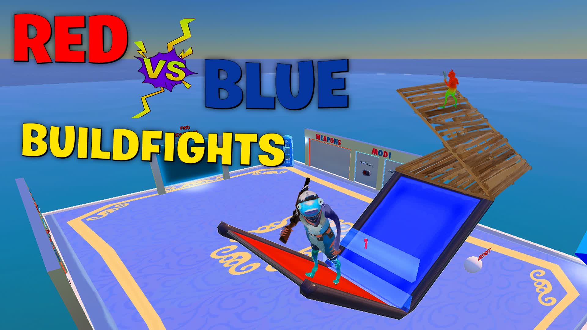 RED VS BLUE [1V1]🔴🔵 2534-6598-0593 by jokey - Fortnite Creative Map Code - Fortnite.GG