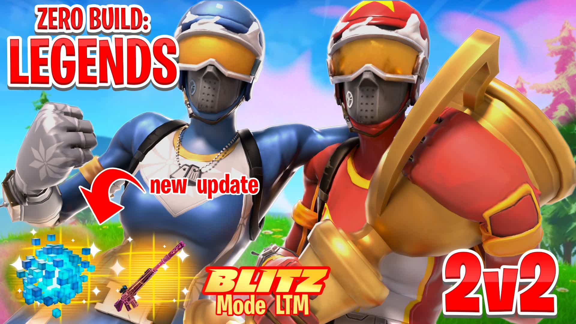 Zero Build: Legends 2v2🎯 8777-0184-9929 by itsimk - Fortnite Creative Map Code - Fortnite.GG