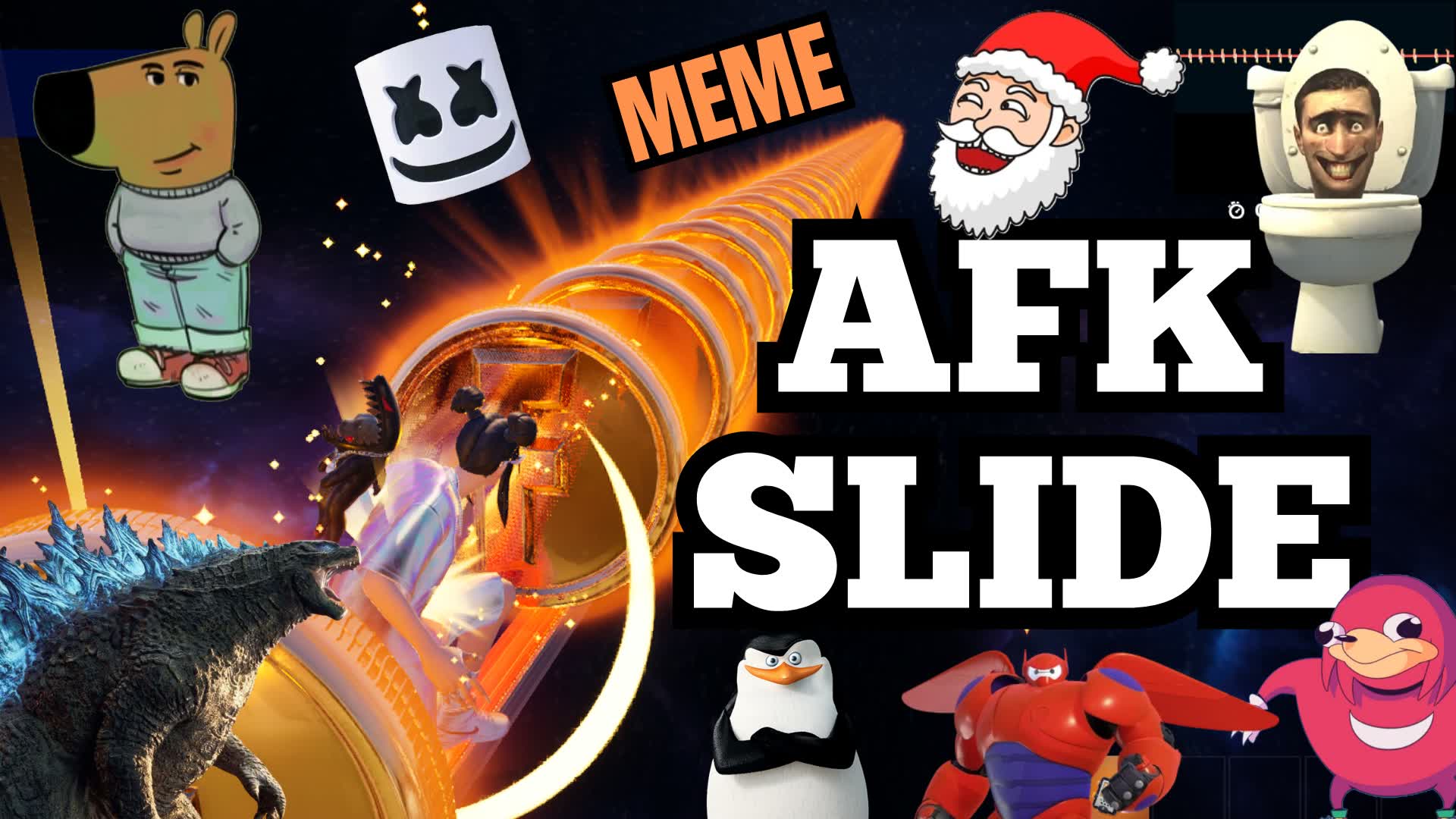 MEME SUPER AFK^ SLIDE AND CHILL 1670-5744-3385 by drac10 - Fortnite ...