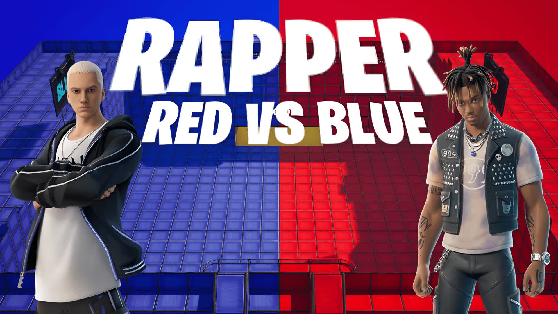 RAPPER🎤 RED VS BLUE 🔴🔵 6021-9516-6030 by teca - Fortnite Creative Map ...