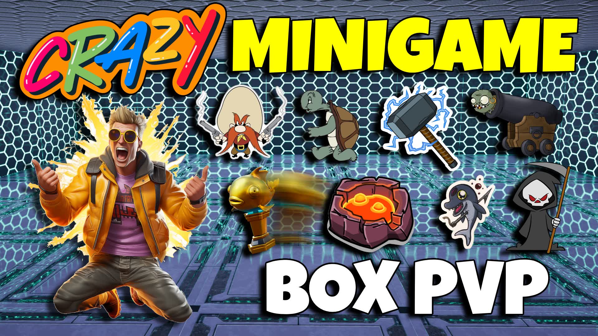 🤪CRAZY Minigame Box PvP📦 5938-5145-2564 by ibuildmaps - Fortnite